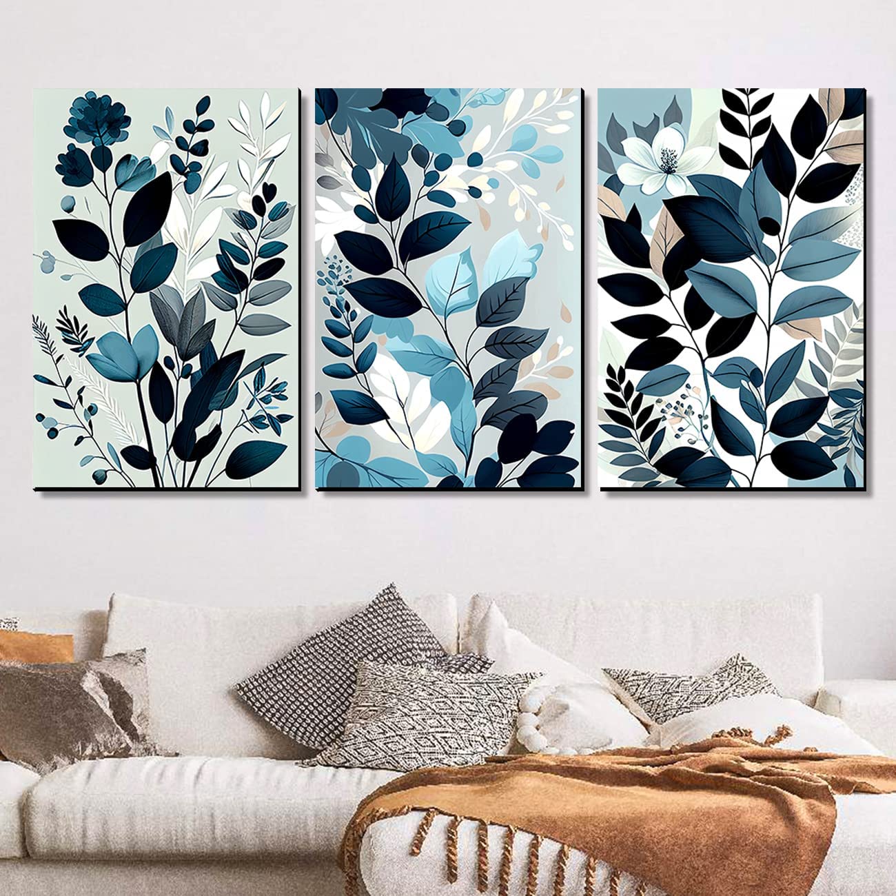 VASL™Studio Floral Theme MDF Panel Wall Frames for Home Decor - Modern ...