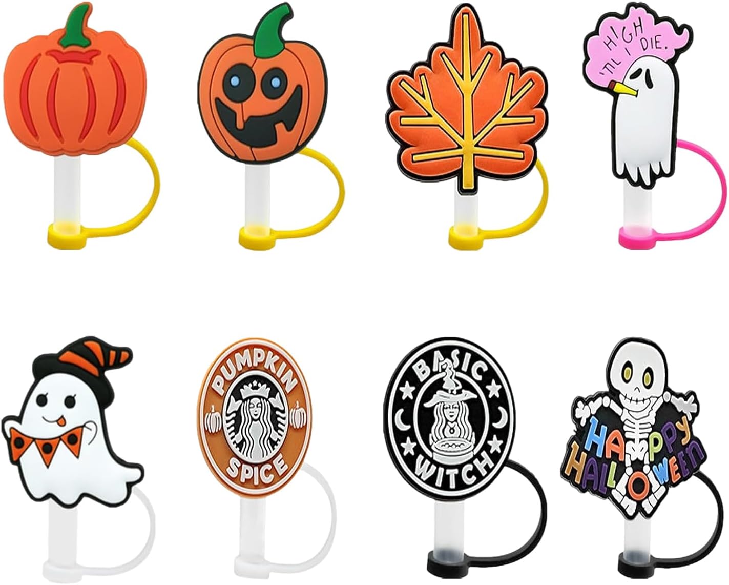 Amazon.com: 8 Pack Straw Covers Cap Compatible with Stanley Tumbler,7 ...