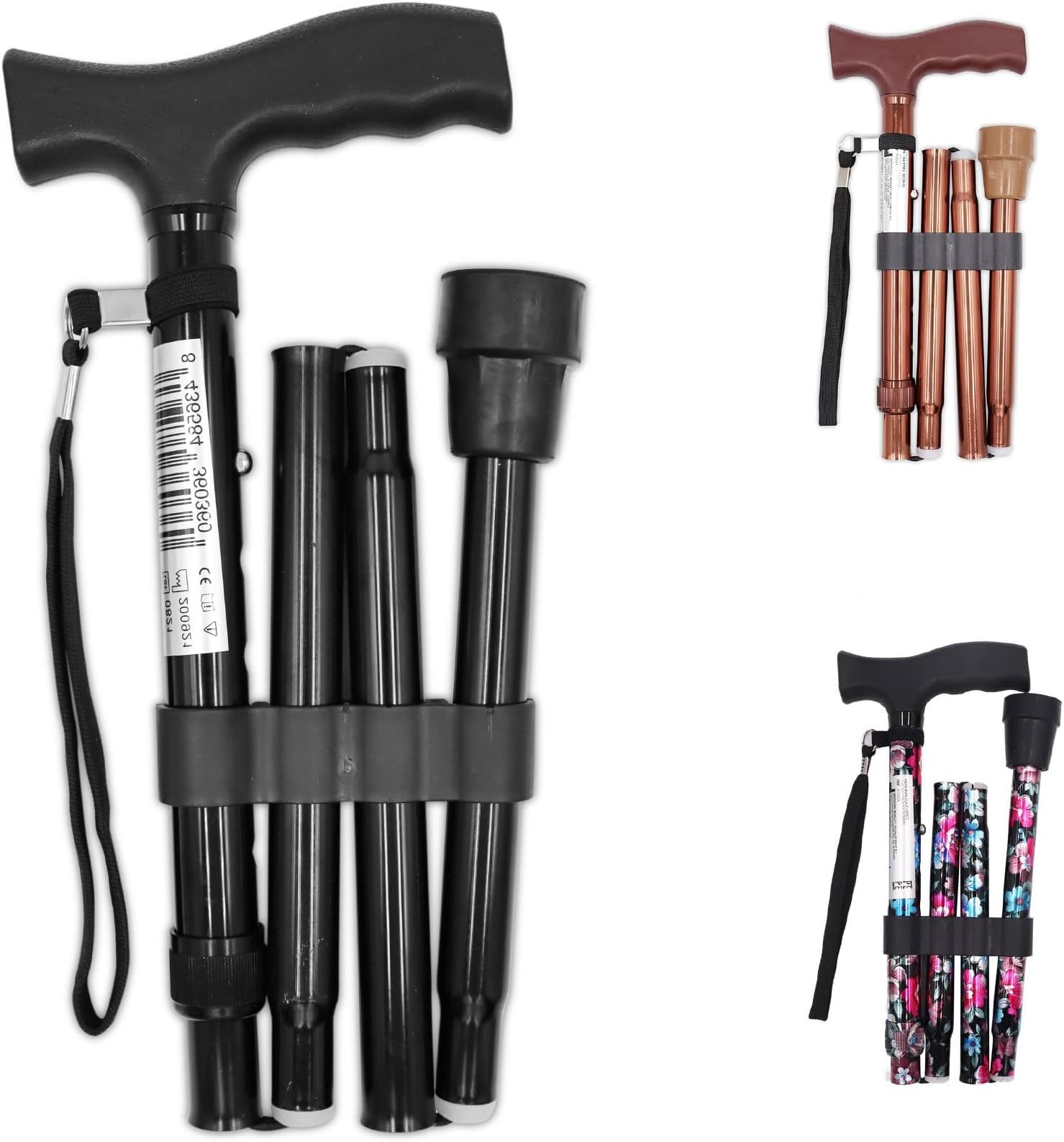 Pepe - Folding Cane, Adjustable Walking Cane for Women, Foldable Canes ...