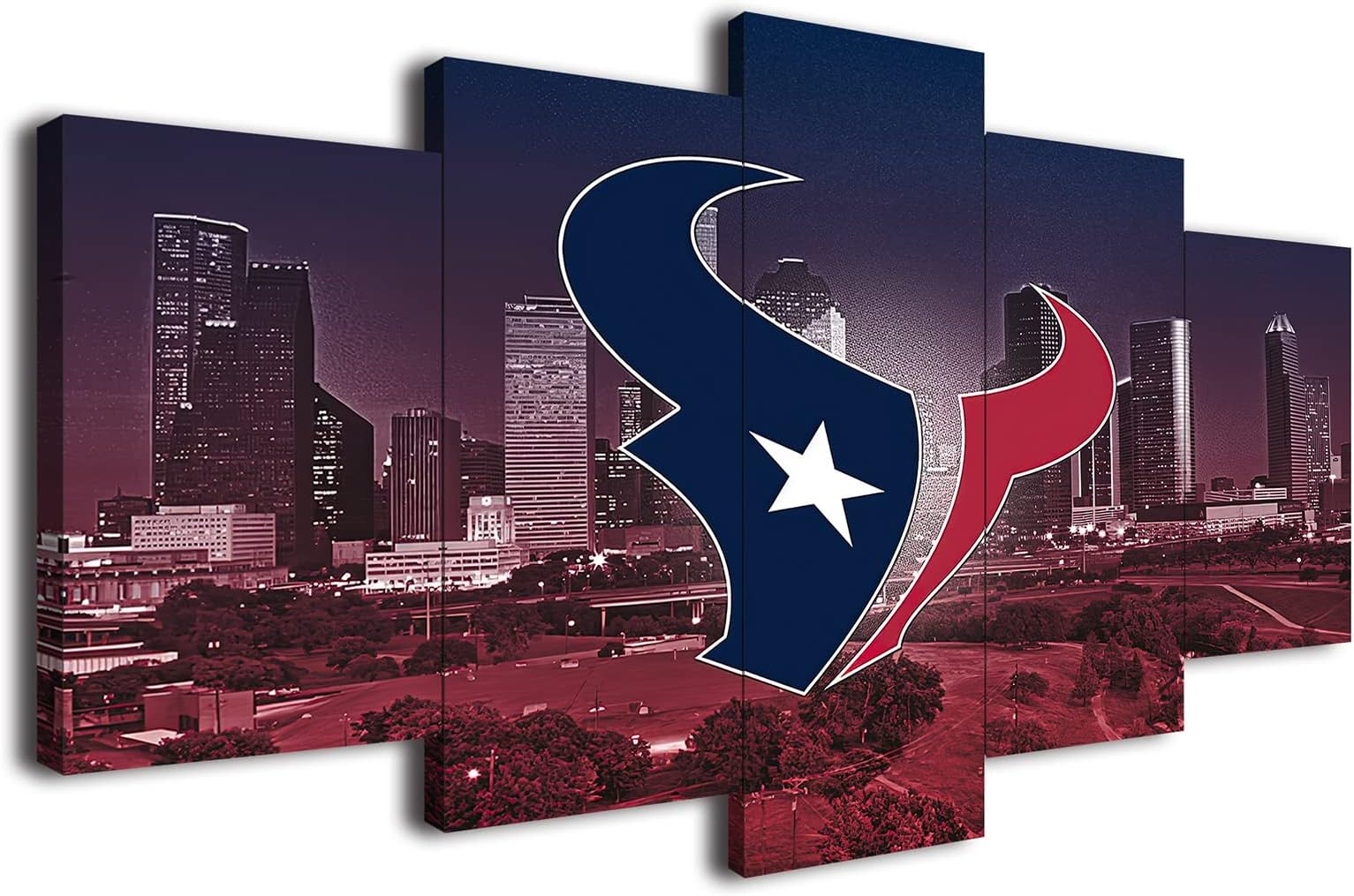 Amazon.com: Houston City Texans American Football Poster Sports Pattern ...
