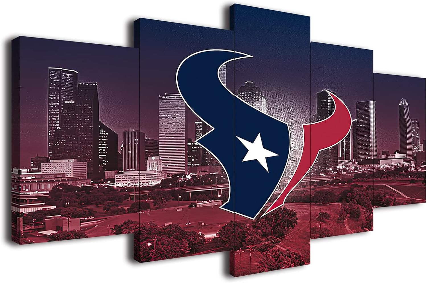 Amazon.com: Houston City Texans American Football Poster Sports Pattern ...