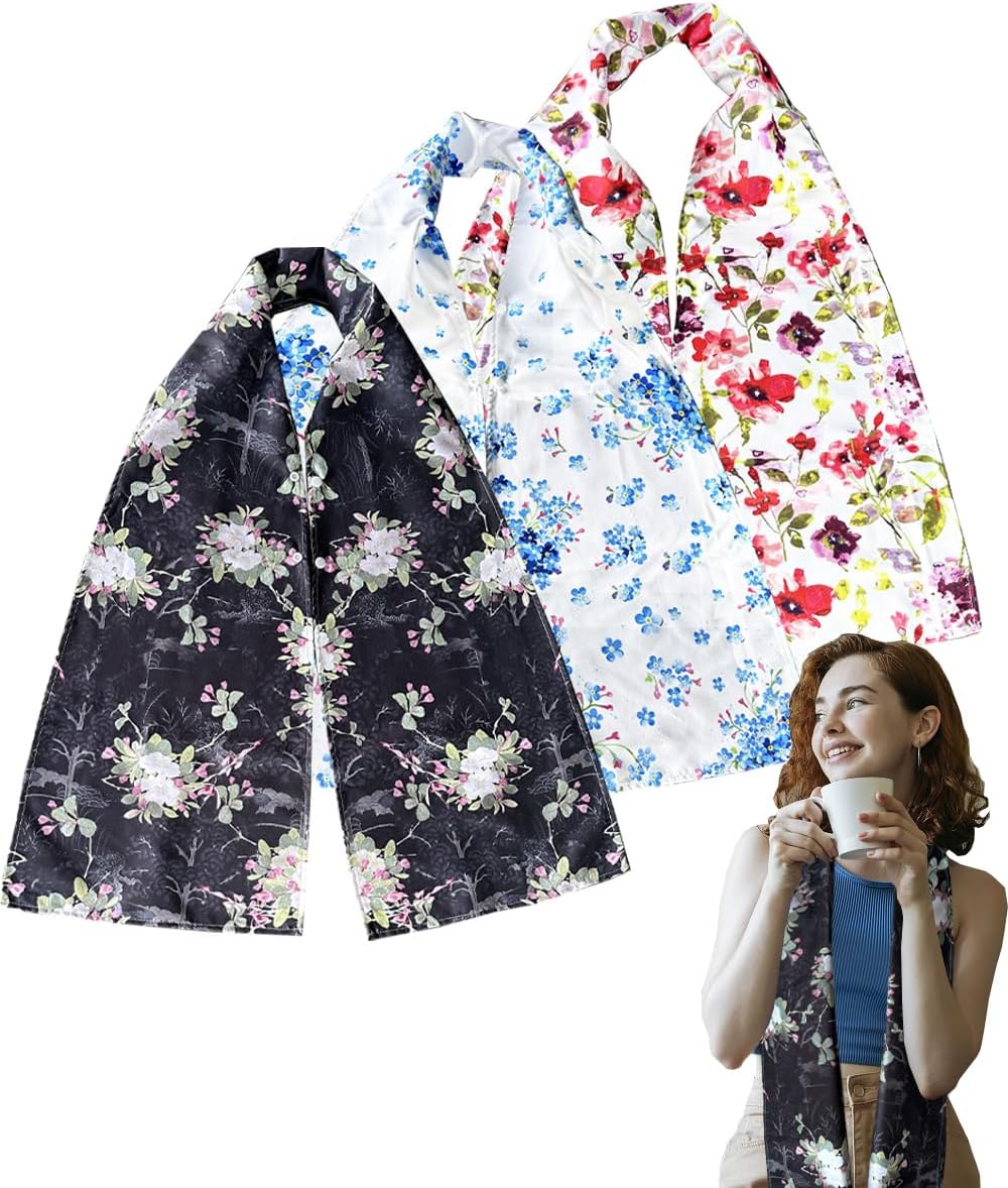 Amazon.com: Silicherry 6 Pcs Adult Bibs Scarf for Eating Dignity Dining ...