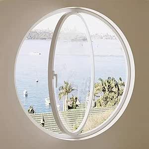 Amazon.com: XPLKQXE Household 360° Rotation Windows, Round Shed Window ...
