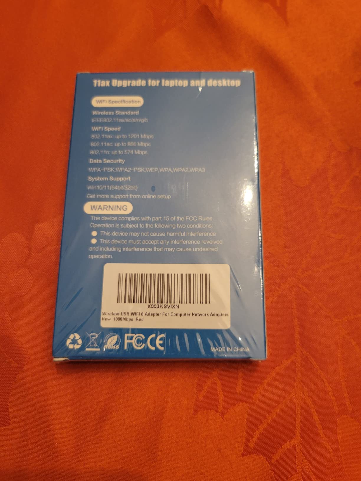 Amazon.com: Wireless USB WiFi 6 Adapter for PC - Nineplus 802.11ax 1800Mbps Dual Band 5G/2.4G ...