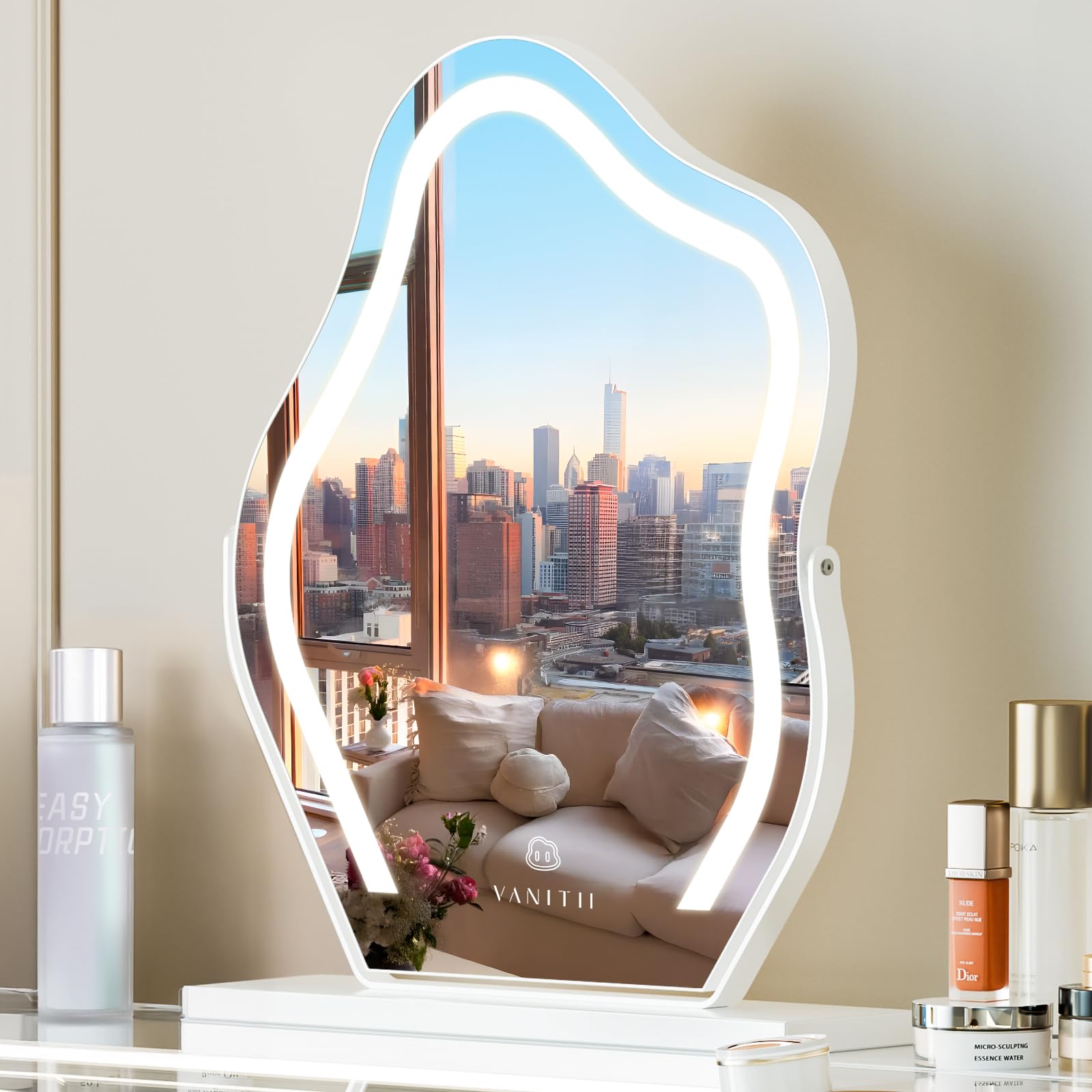 Amazon.com - VANITII Vanity Mirror with Lights 17.7" X 21.6" Lighted ...