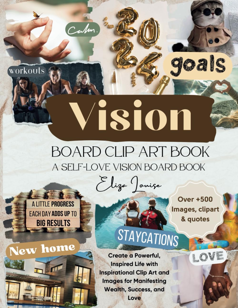 Buy 2024 Vision Board Clip Art Book A self-Love Vision Board Book ...