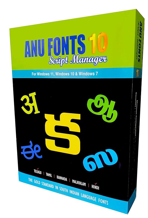 Anu Fonts Anu Telugu Fonts v10 : Amazon.in: Software