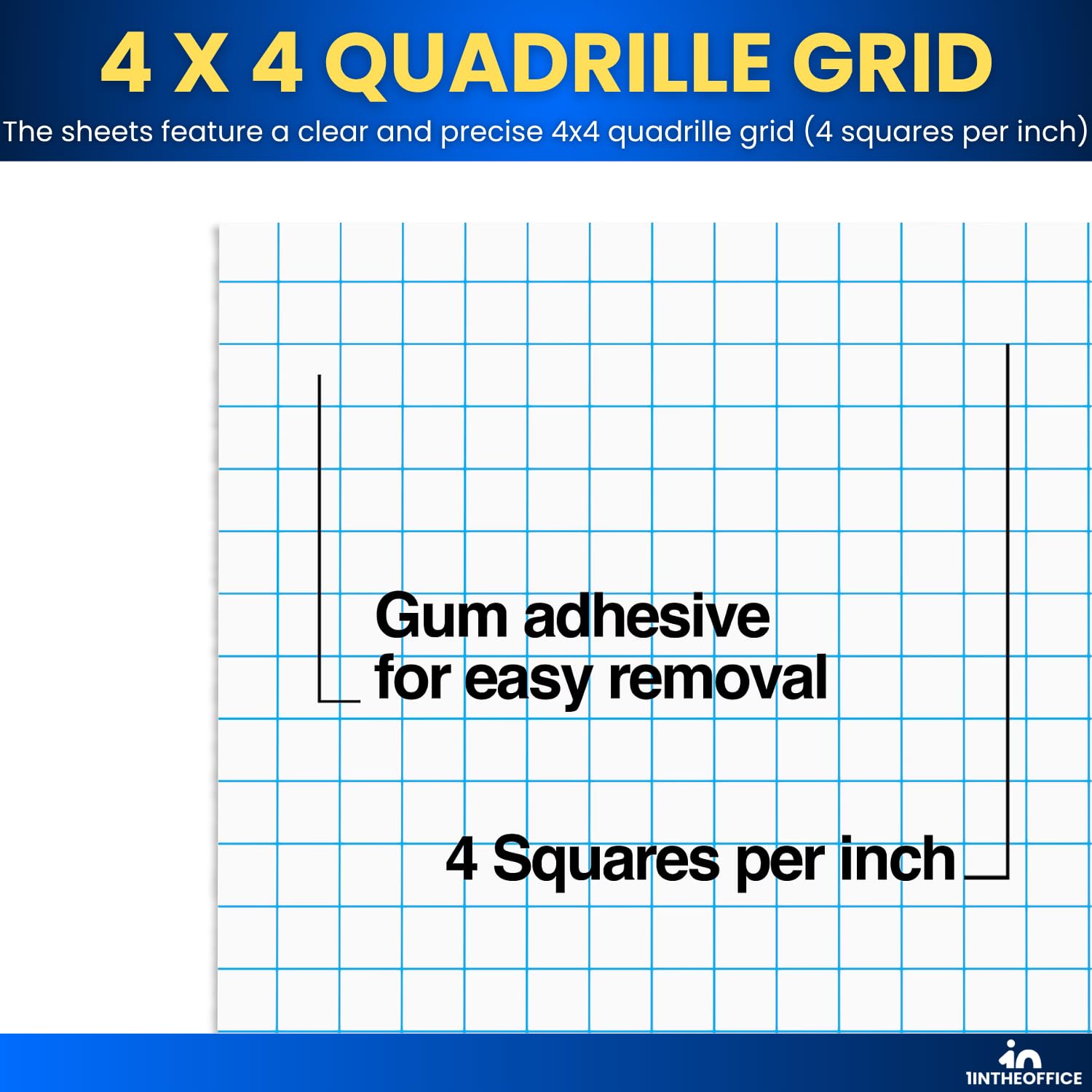 Snapklik.com : 1InTheOffice Graph Paper Pads, Quadrille Ruled Writing ...