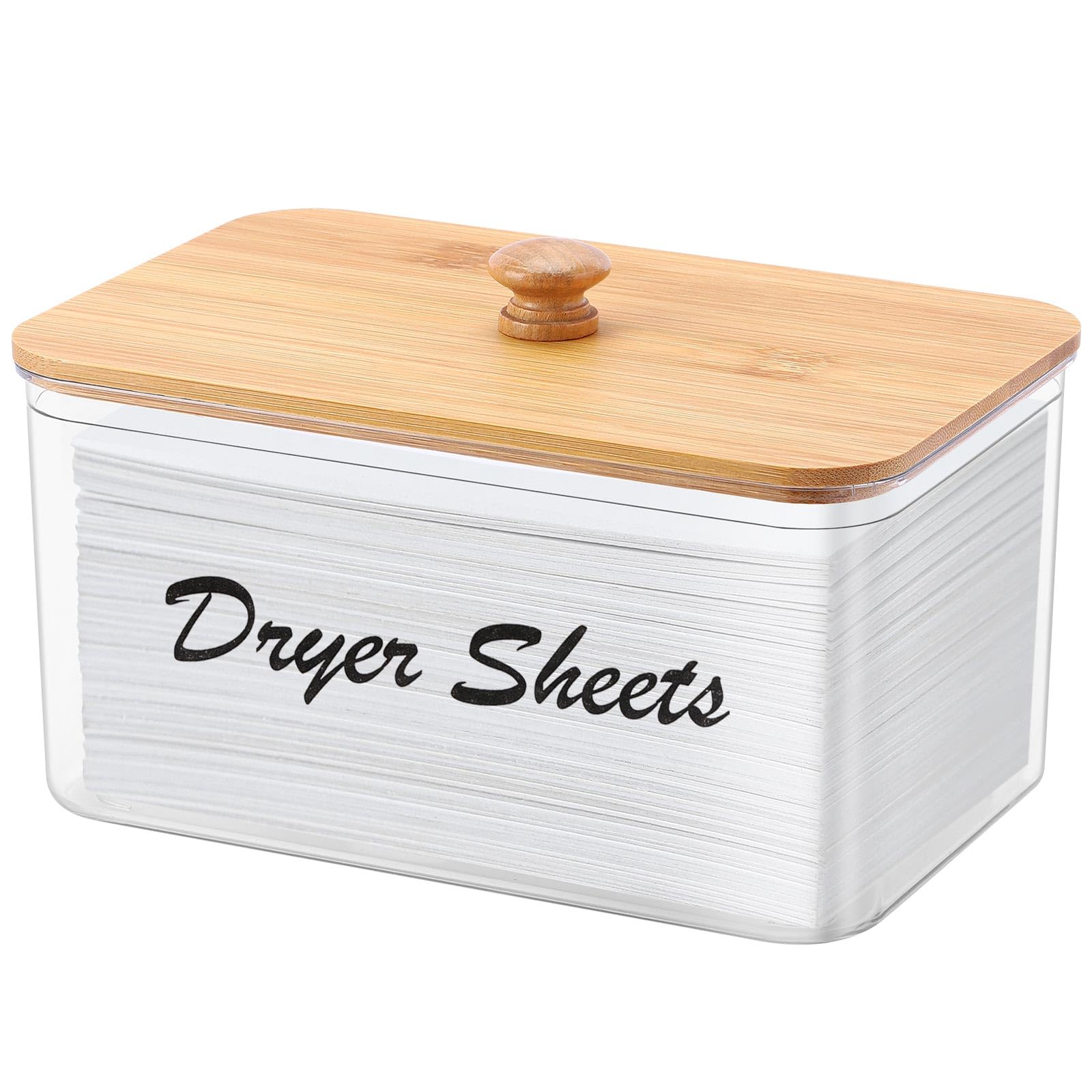 Amazon.com: Tbestmax Acrylic Dryer Sheet Holder Container for Laundry ...