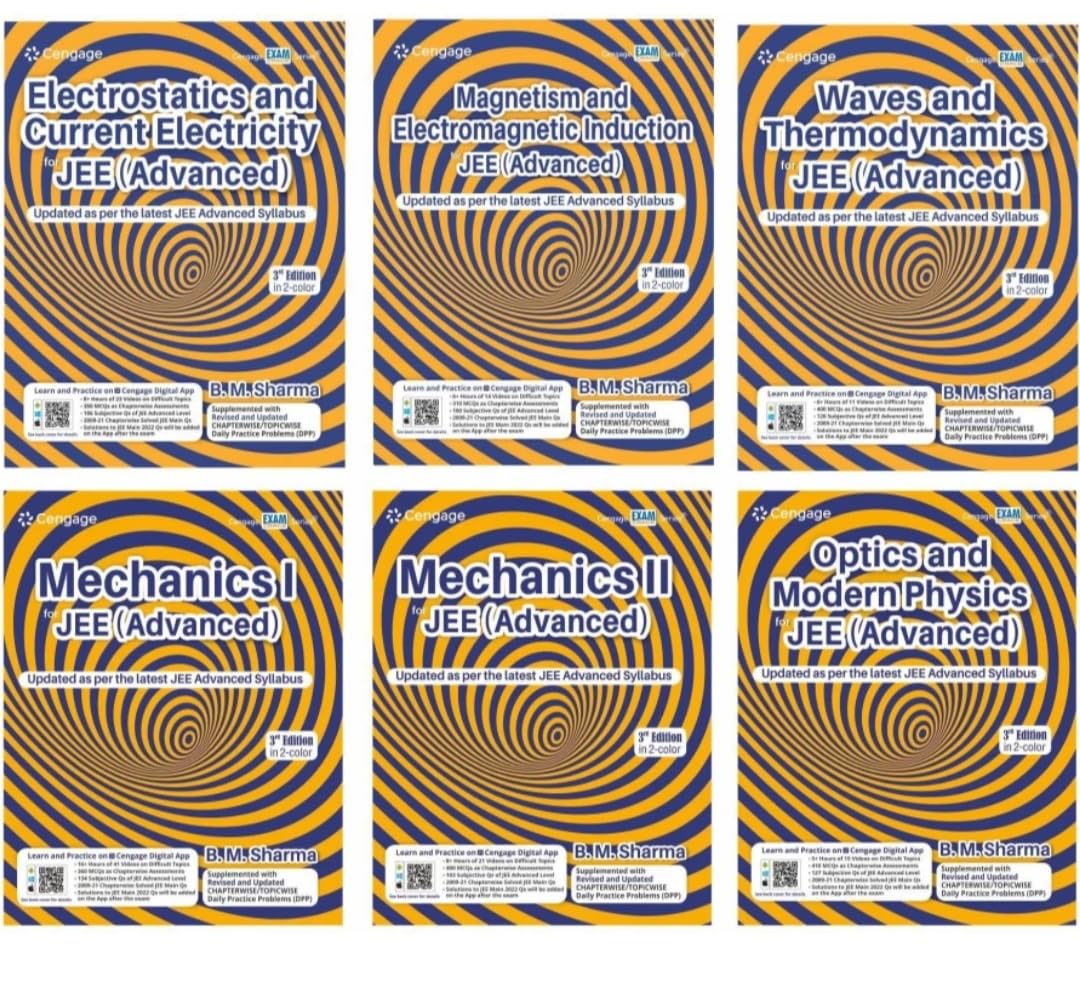 Buy Cengage Physics Books Set of 6 for JEE Advanced 2022 Edition by B.M ...