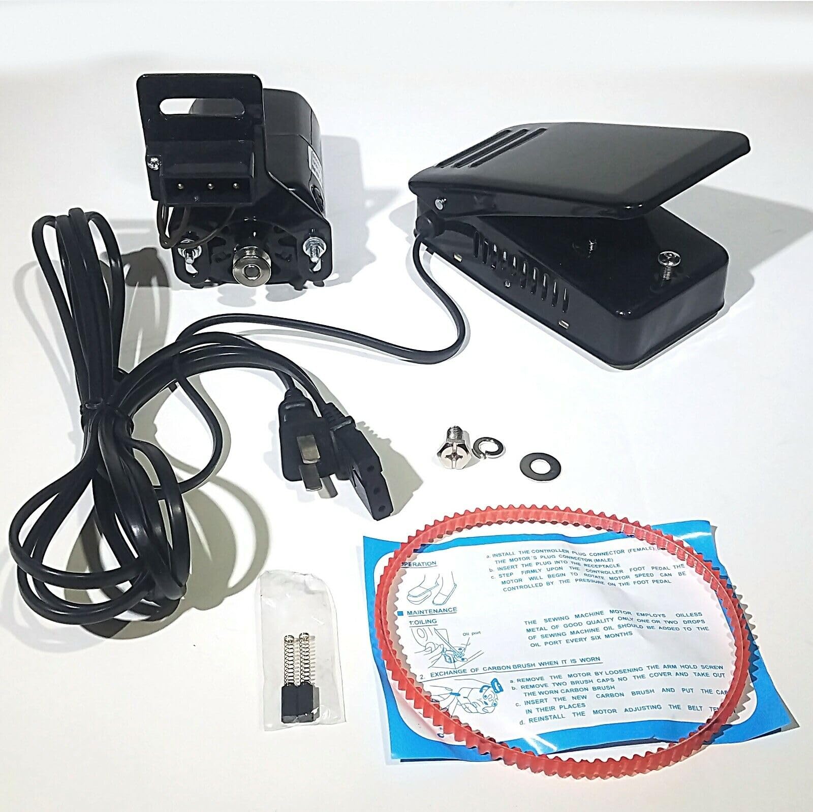 Amazon.com: Teamwork Sewing Machine Motor & Foot Pedal Control Set Fits ...
