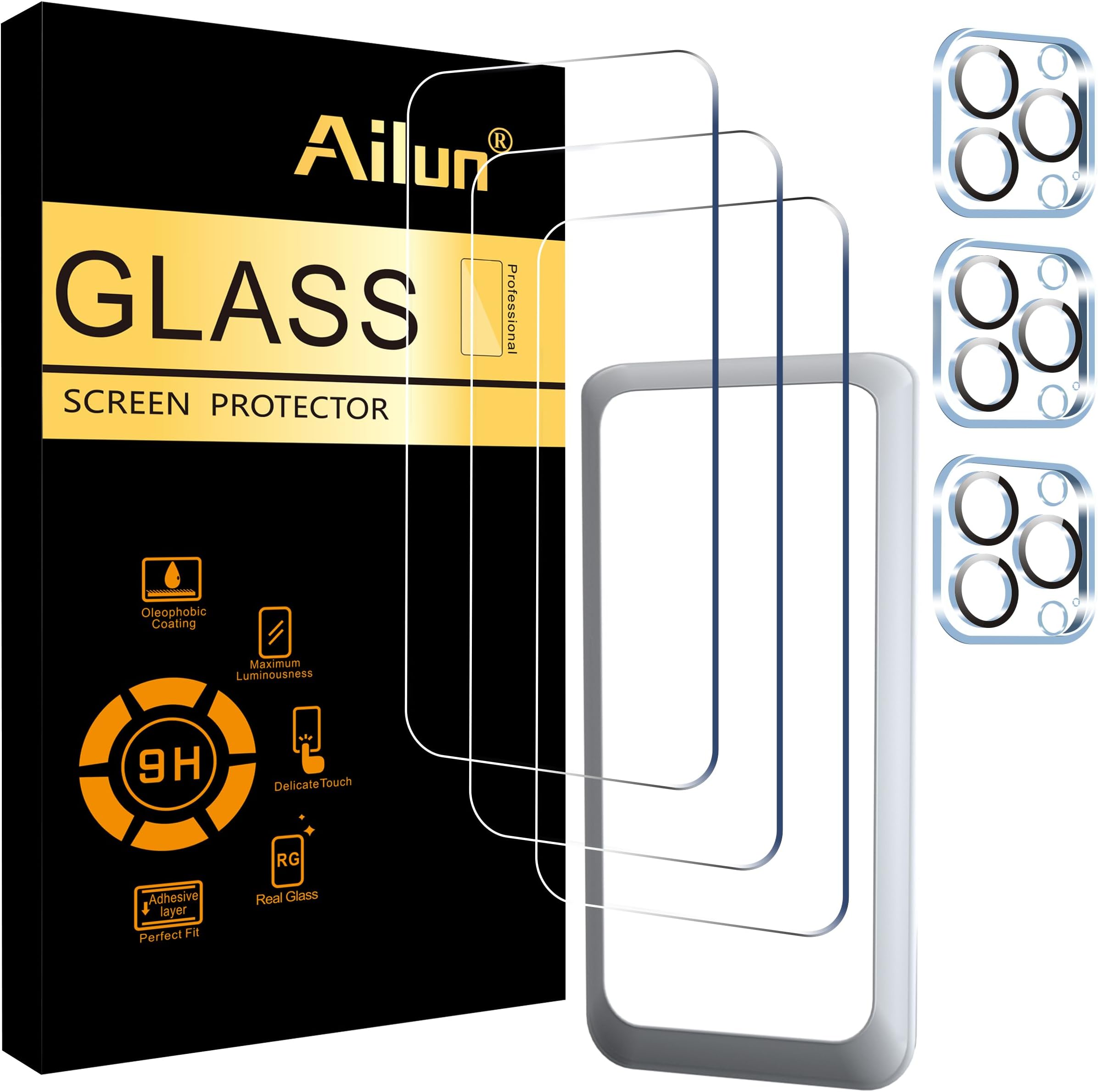 Amazon.com: Ailun 3 Pack Screen Protector for iPhone 15 Pro Max [6.7 ...