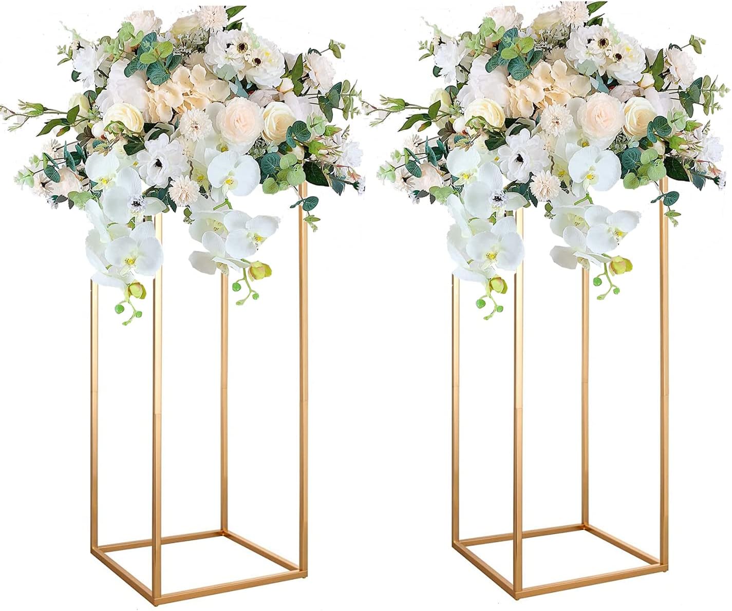 Amazon.com: Bigsee Gold Centerpieces for Table, 23.6in Tall Flower ...