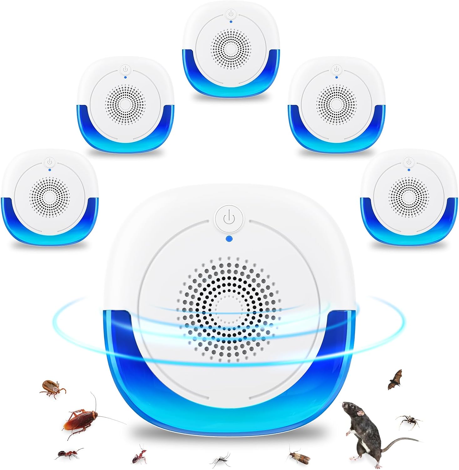 Amazon.com: 6 Pack Ultrasonic Mice Rat Repellent, Electronic Spider Bug ...