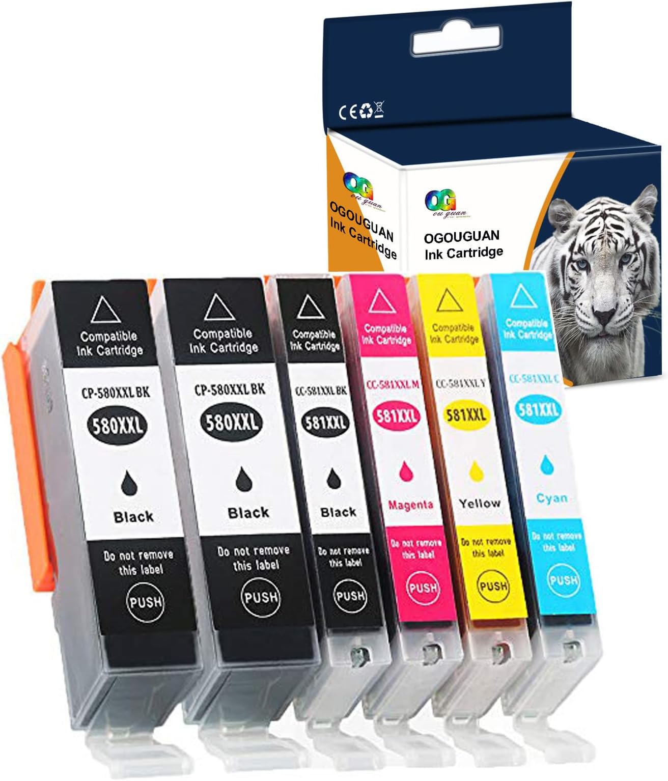 Cartridgeify PGI-580 CLI-581 XXL Compatible avec Cartouches Canon 580 ...