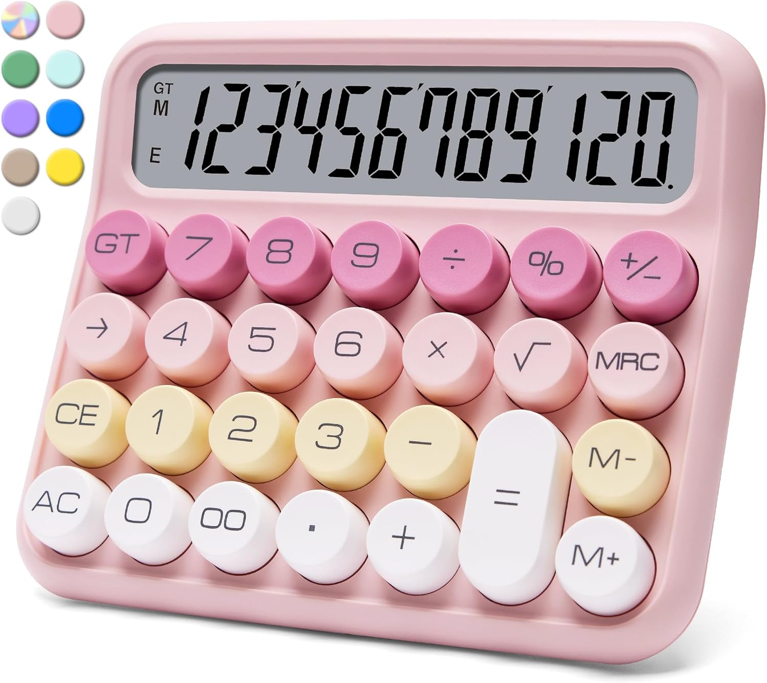 Amazon.com : VEWINGL Mechanical Switch Calculator, 12 Digit Large LCD ...