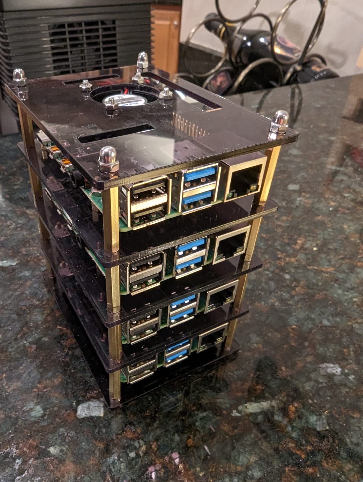 $4/mo - Finance GeeekPi Cluster Case for Raspberry Pi 4, 3, 2 With ...