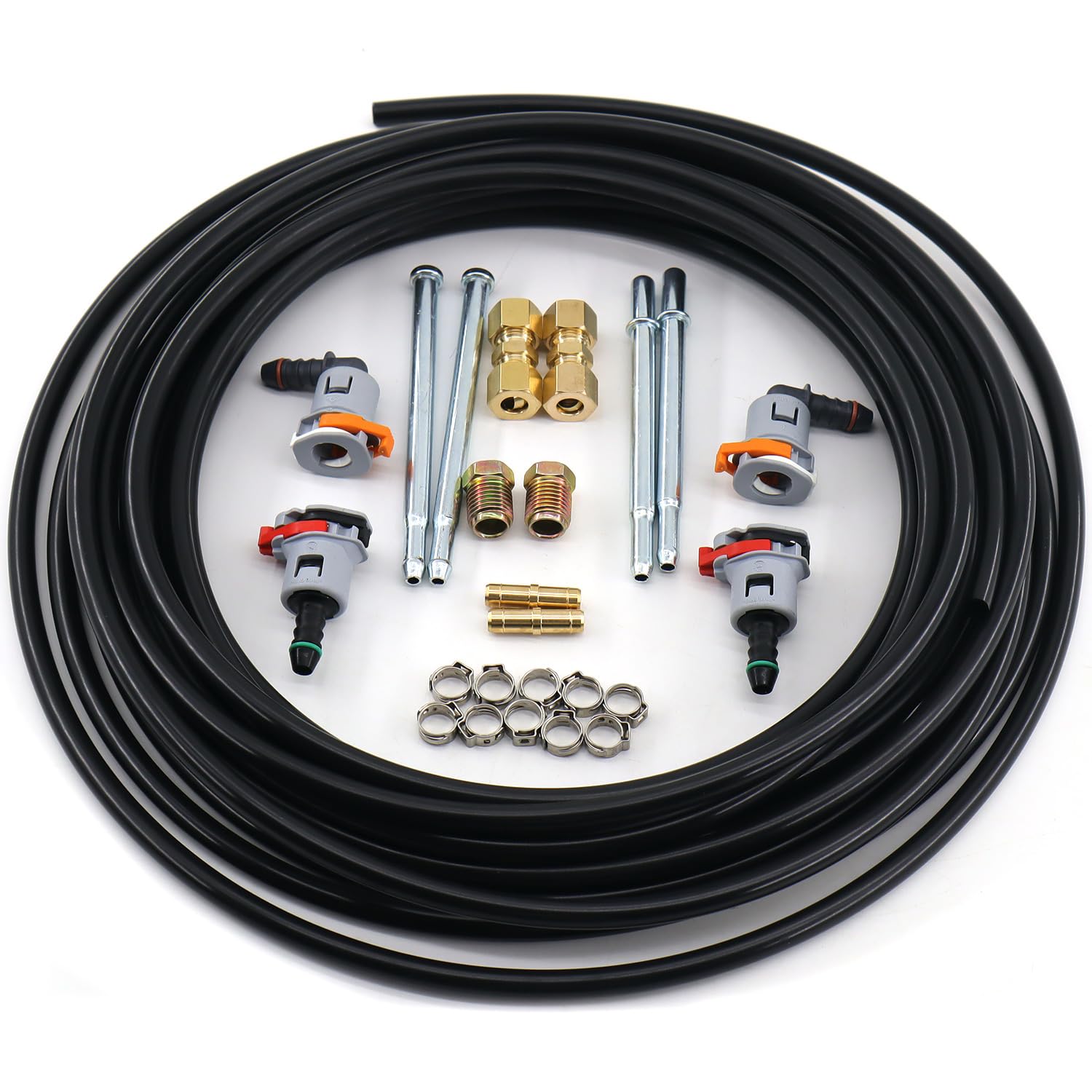 Amazon.com: 5/16 Fuel Line Repair Kit 5/16 in (8mm), Nylon Fuel Line ...