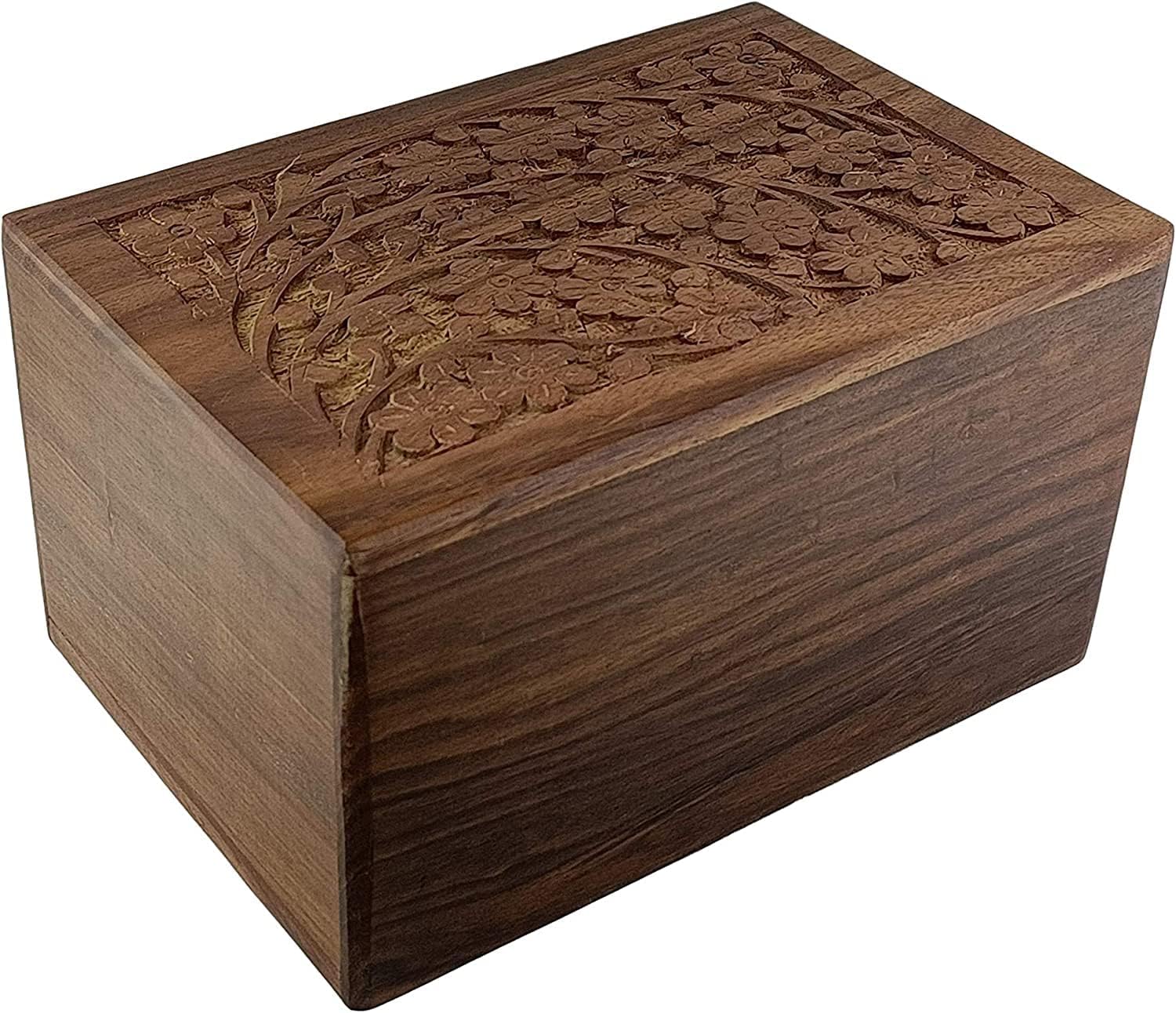 Amazon.com: DM ANTIQUE ENTERPRISES Wooden Urn Box - Human Funeral ...