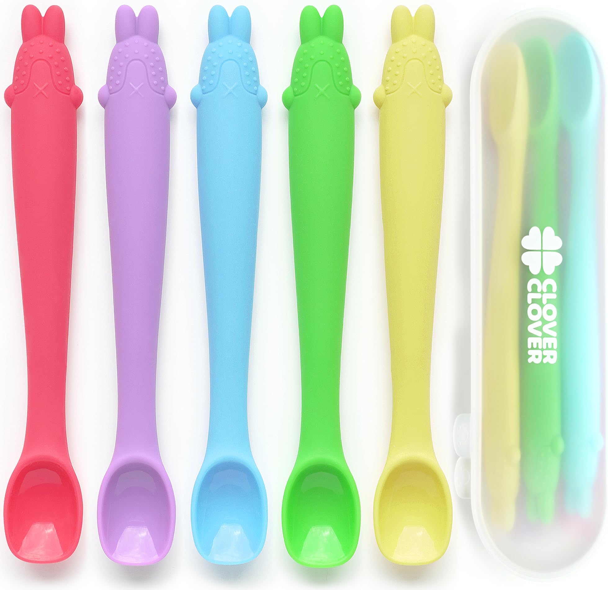 Amazon.com: Mealtime Infant Spoons - Pack of 4 (Colors Vary) : Baby