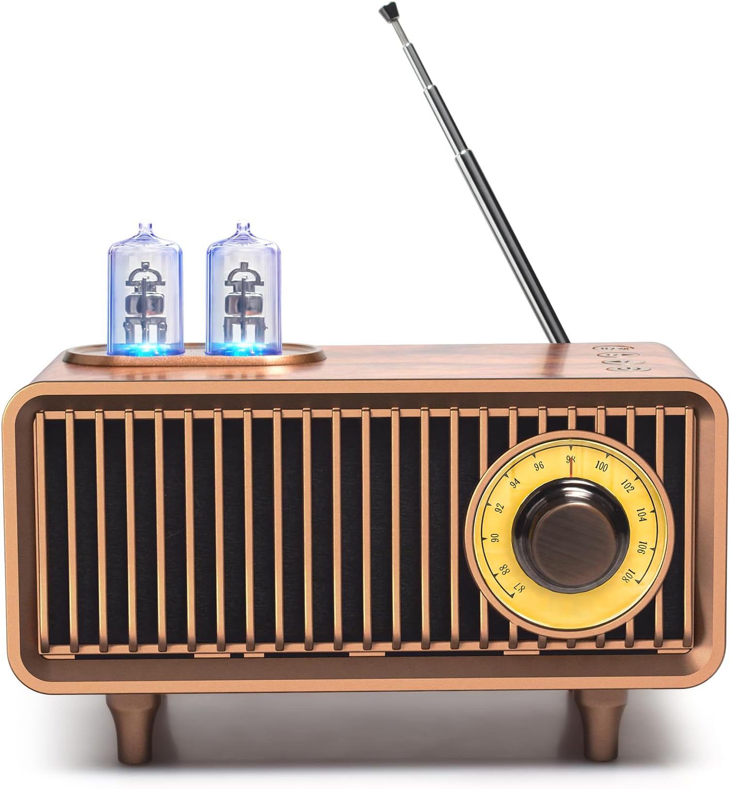 COLSUR Retro Radio, Portable Bluetooth Speaker with FM Vintage Radio ...