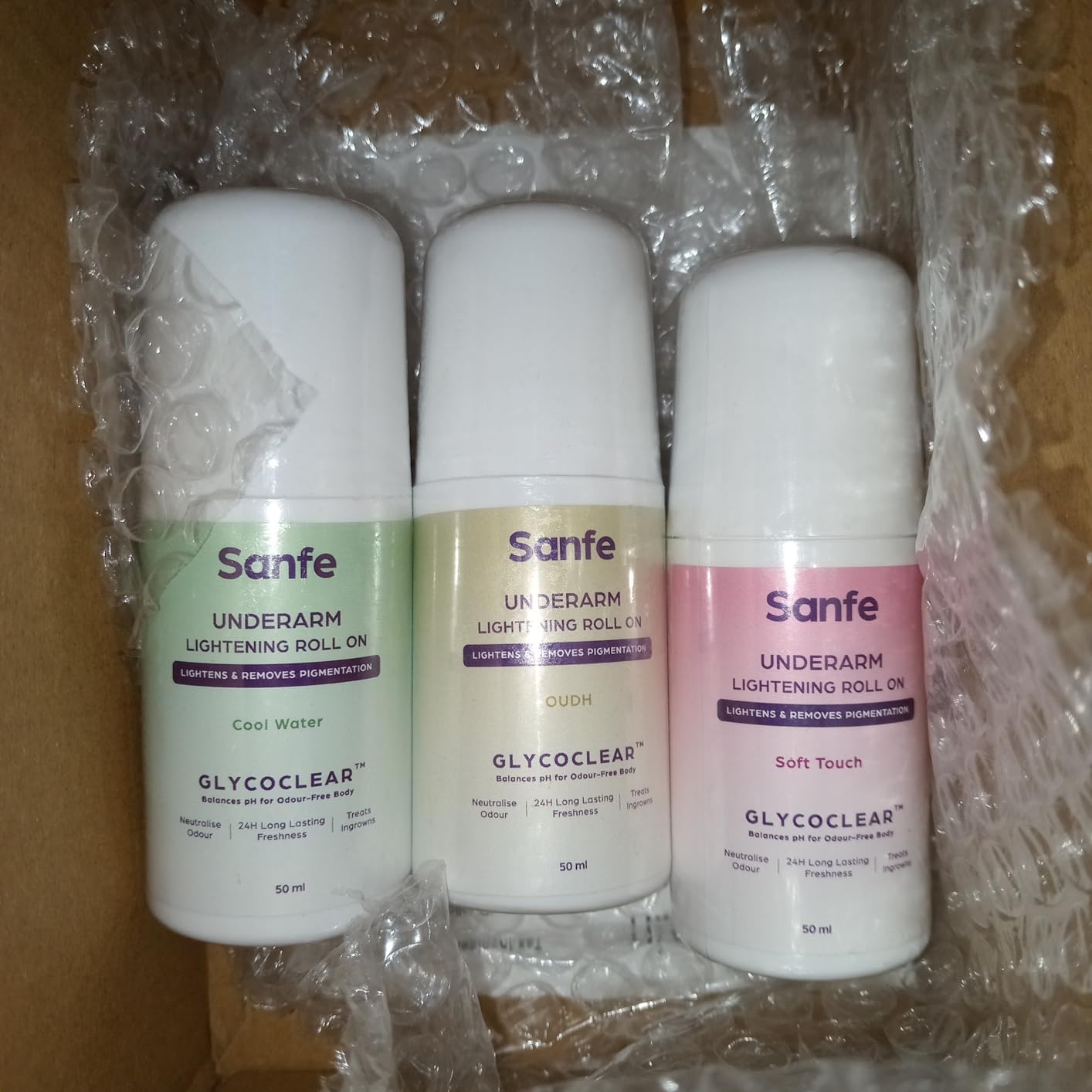 Buy Sanfe Underarm Lightening Roll On with 5% AHA Glycolic Acid ...
