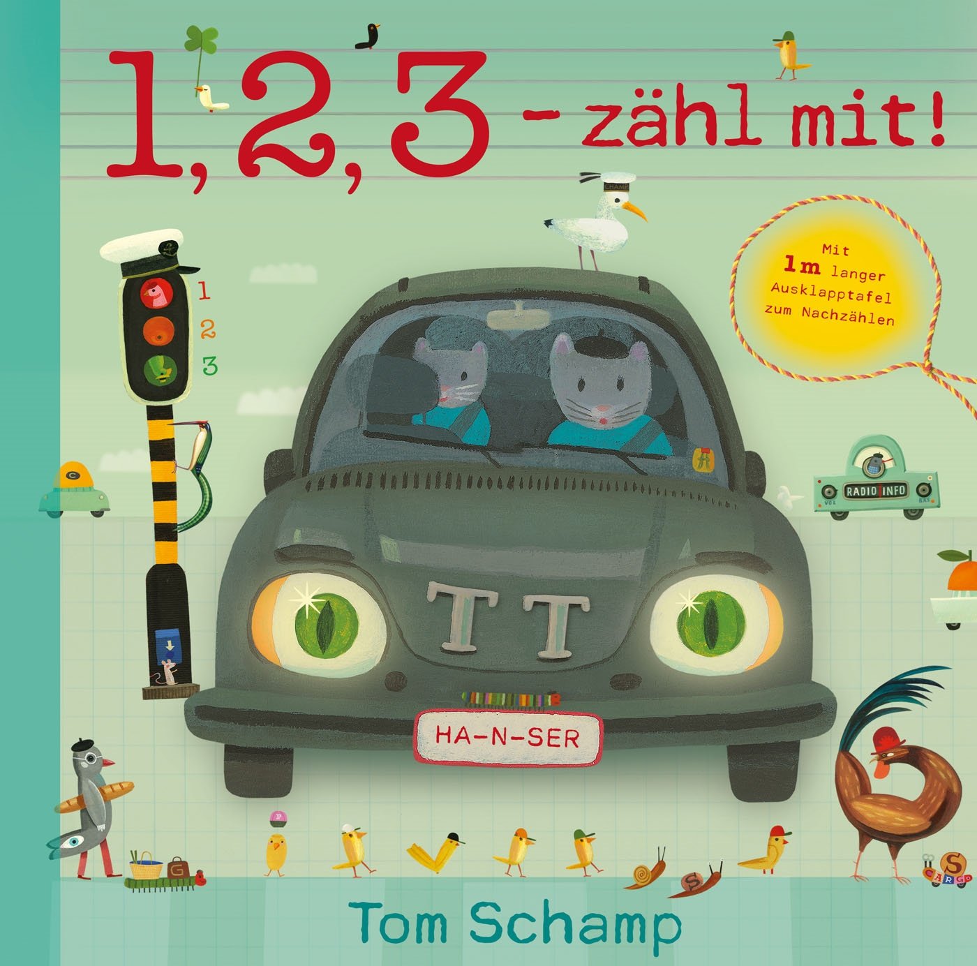 1, 2, 3 – zähl mit!: Mit 1 m langer Ausklapptafel zum Nachzählen ...