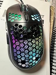 Amazon.com: Honeycomb Wired Gaming Mouse, RGB Backlight and 7200 ...