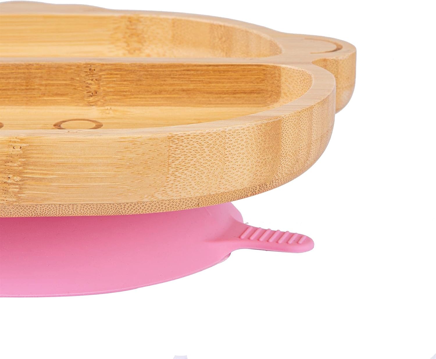 Tiny Dining Pink Children’s Bamboo Monkey Plate, Bowl & Spoon Set with ...