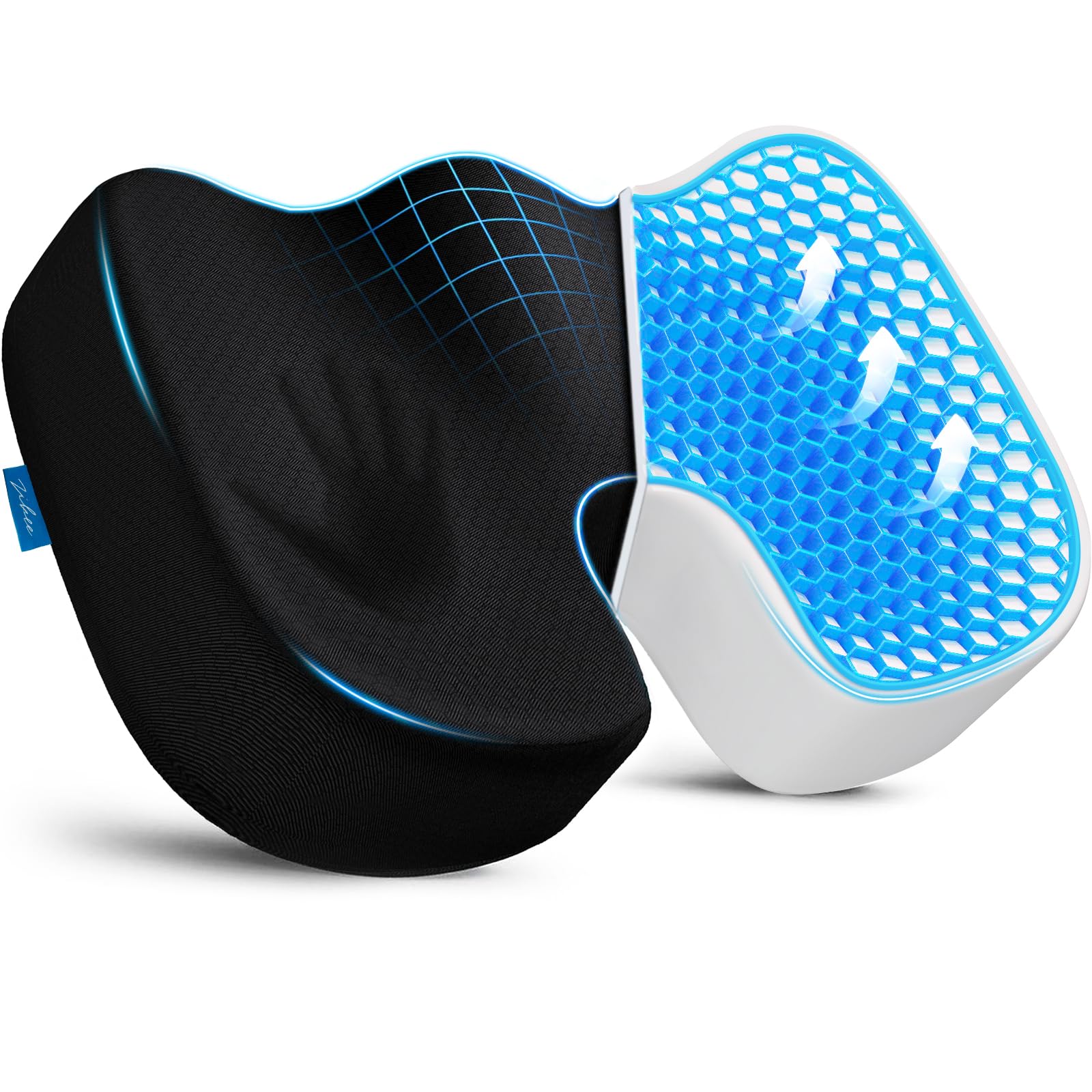 Amazon.com: ZIKEE Office Seat Cushion with TPE Gel, Enhances ...
