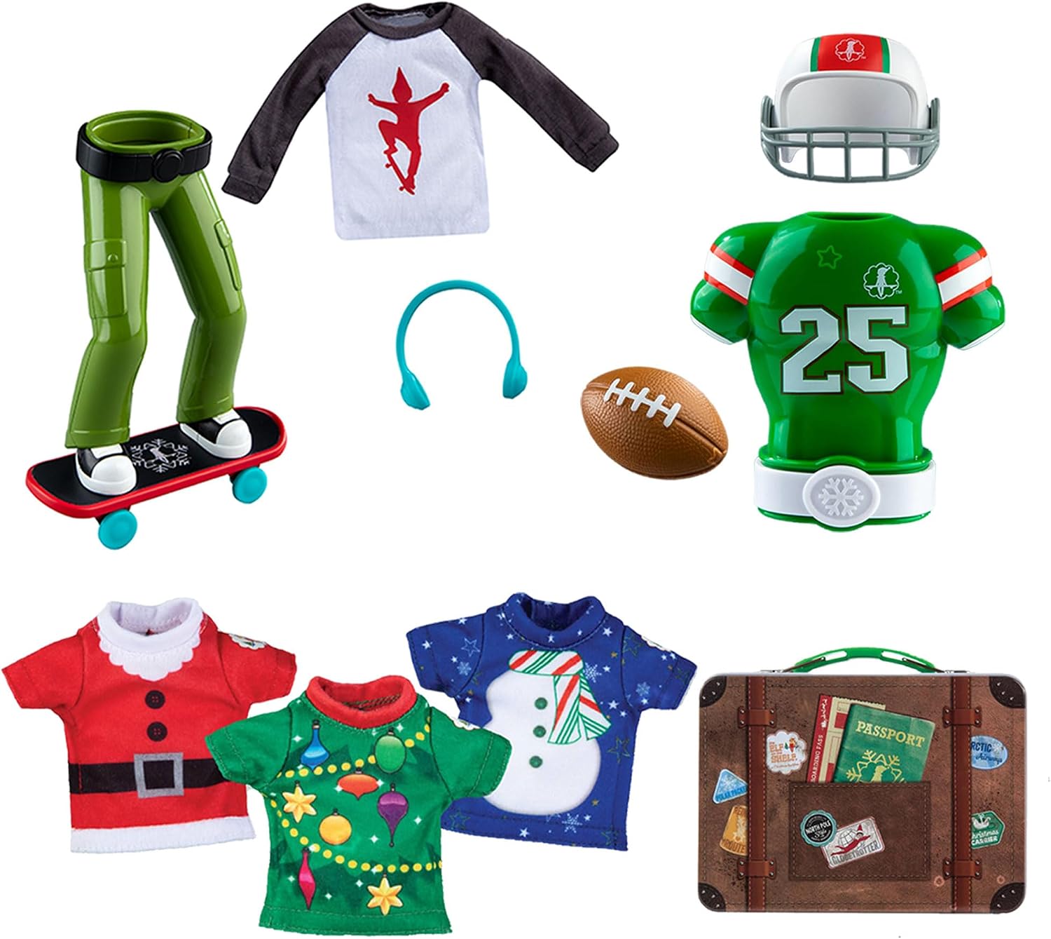 Amazon.com: Scout Elf On The Shelf Clothes & Accessories Bundle - 1x ...