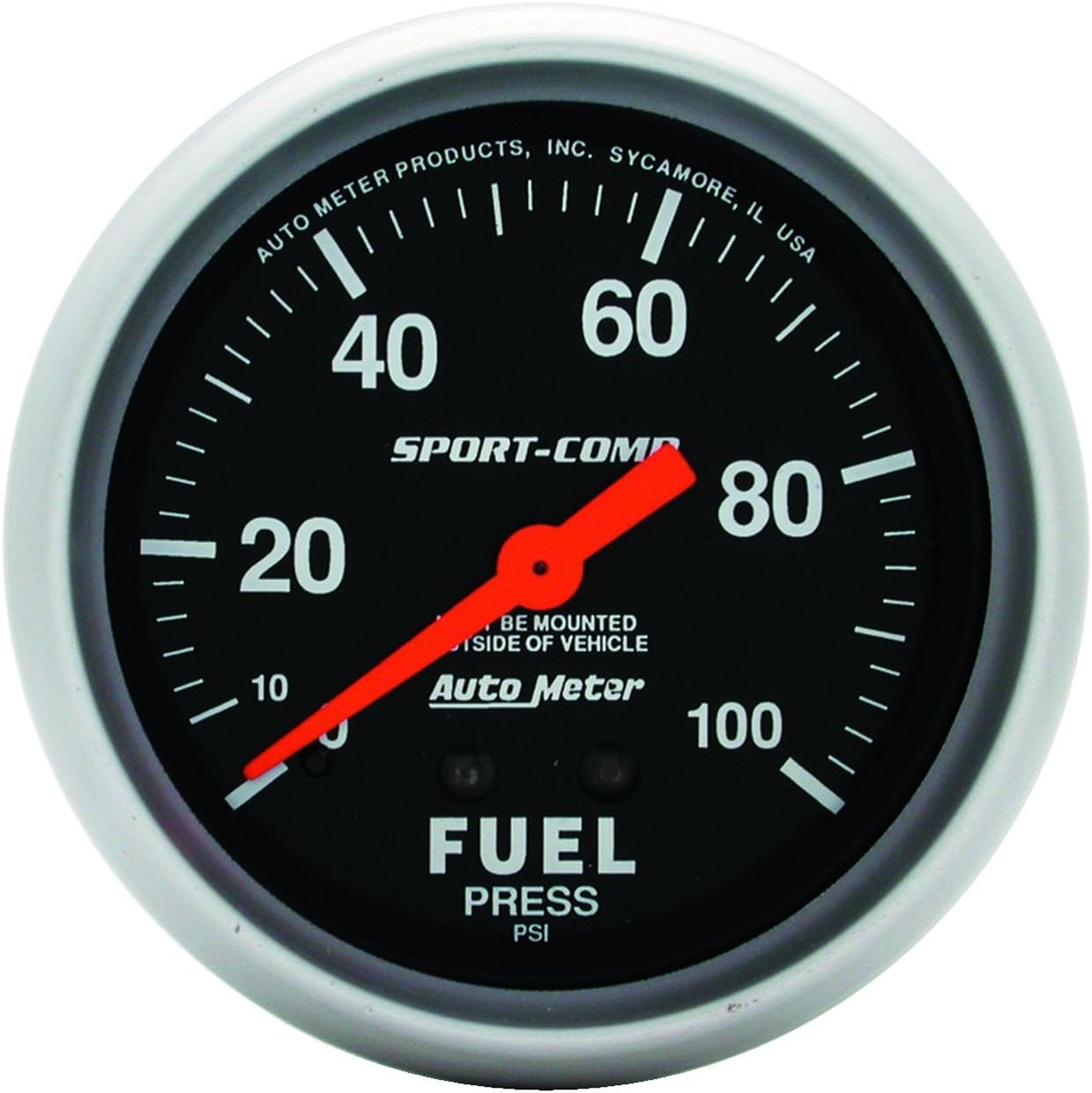 Amazon.com: AUTO METER 2174 Autogage Fuel Pressure Gauge, Black face ...