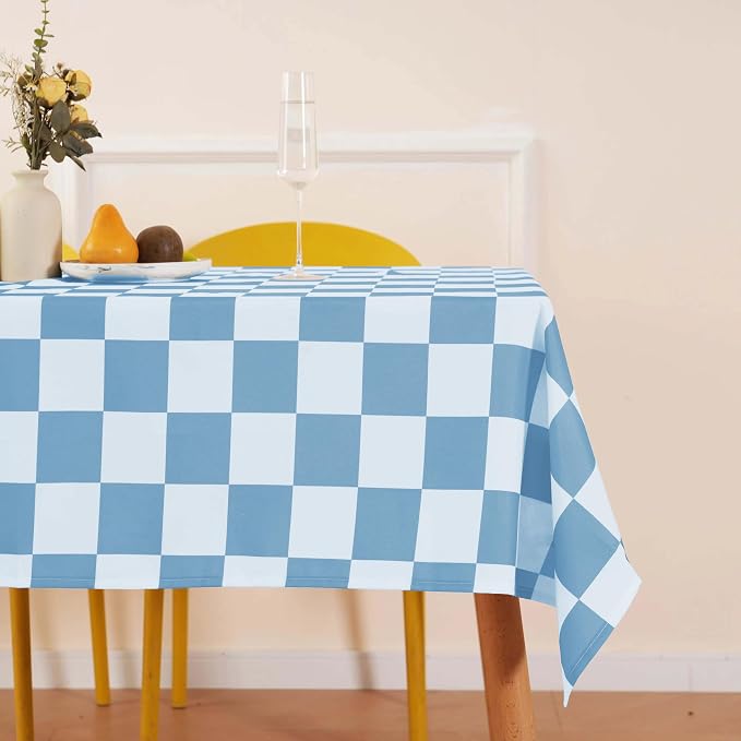 Amazon.com: Ohocut Checkered Table Cloth, Classic Checkerboard ...