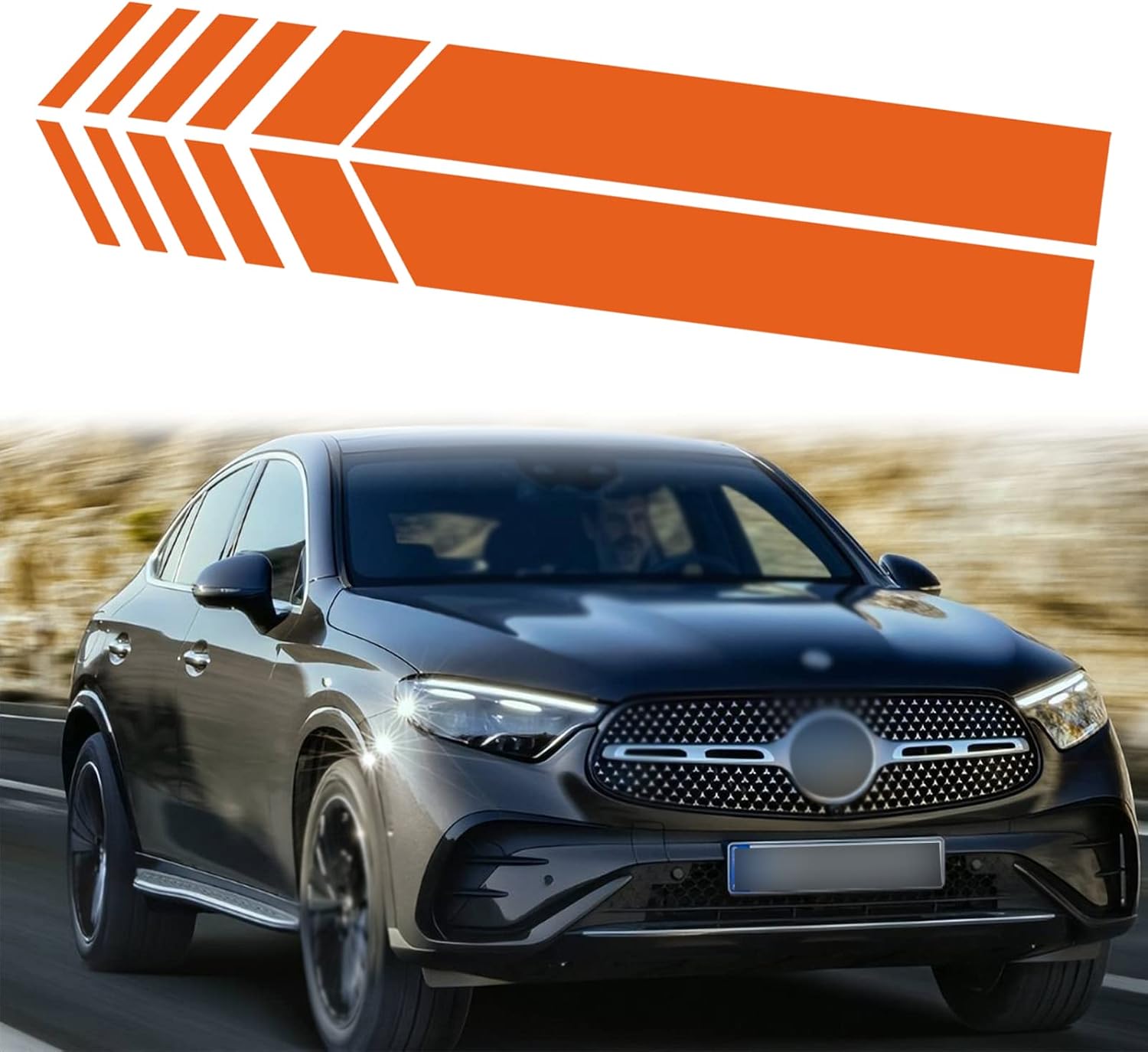 2 calcomanías para espejo retrovisor, calcomanías a rayas, accesorios ...