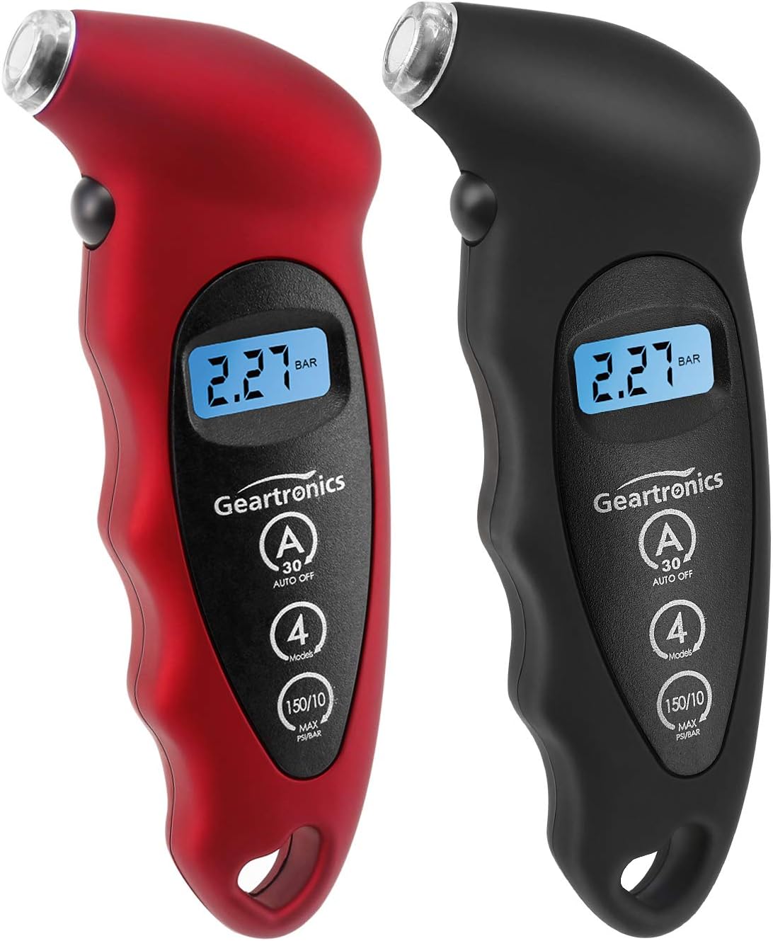 Amazon.com: Geartronics Digital Tire Pressure Gauge 150 PSI 4 Settings ...