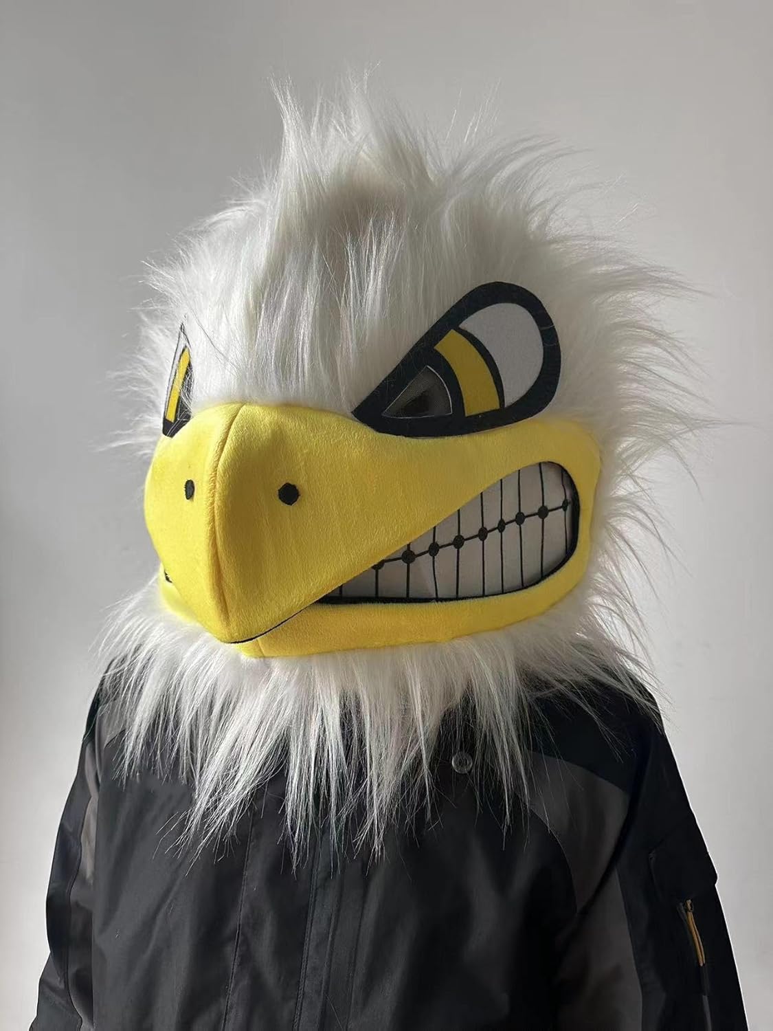 Amazon.com: To.beone Plush Eagle Mascot Head Costume Animal Mask Head ...