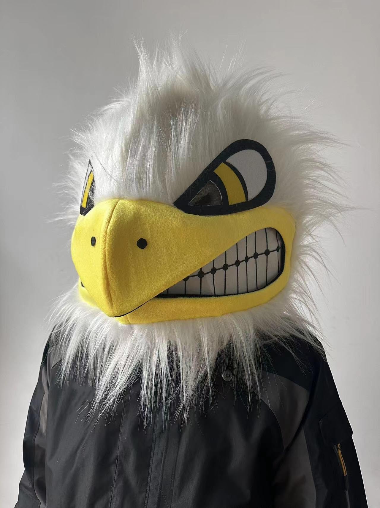 Lormaka Plush Eagle Mascot Head Costume Animal Mask Head Adult – BigaMart