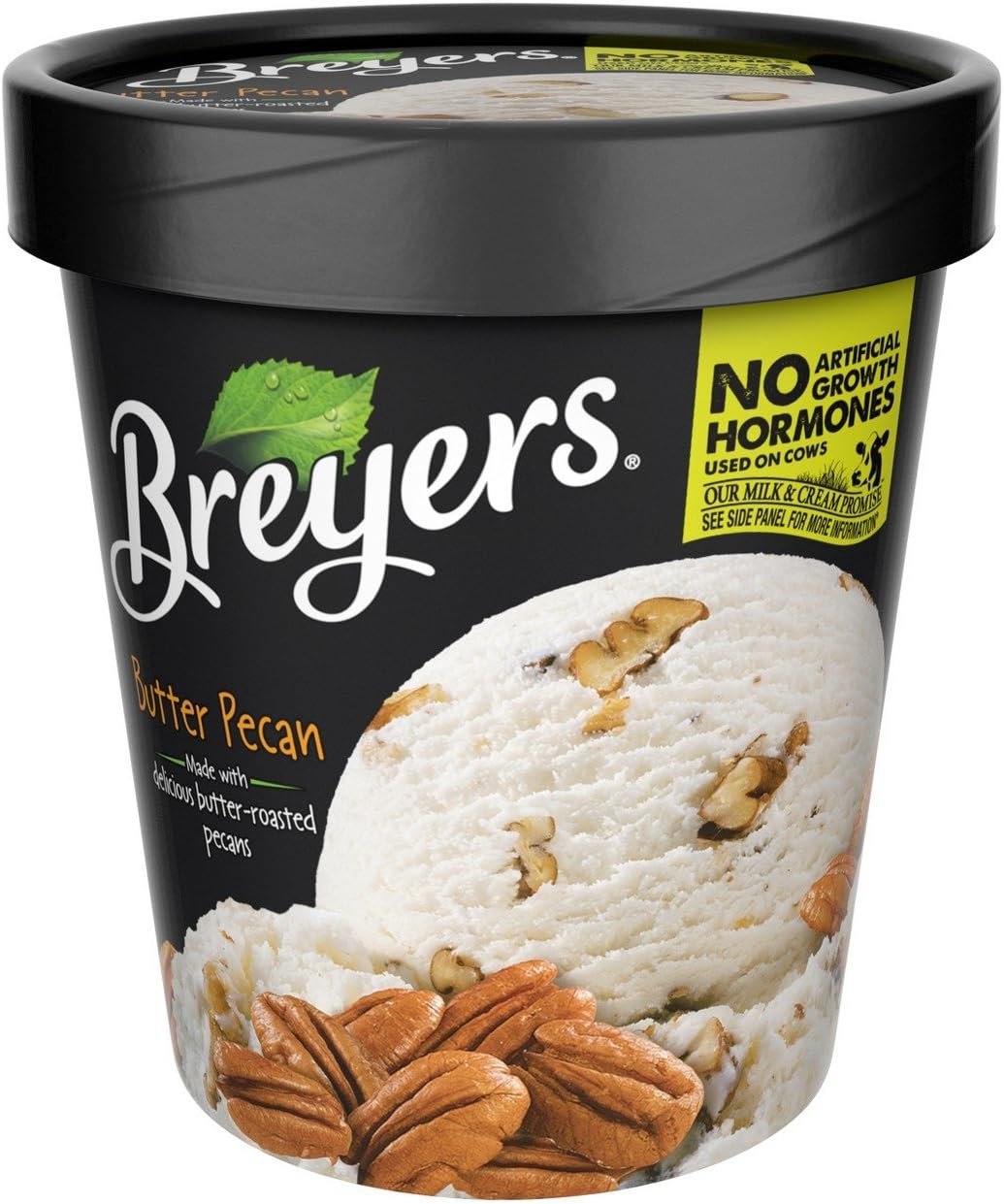 Amazon.com: Breyers, Butter Pecan All Natural Ice Cream, Pint (8 Count ...