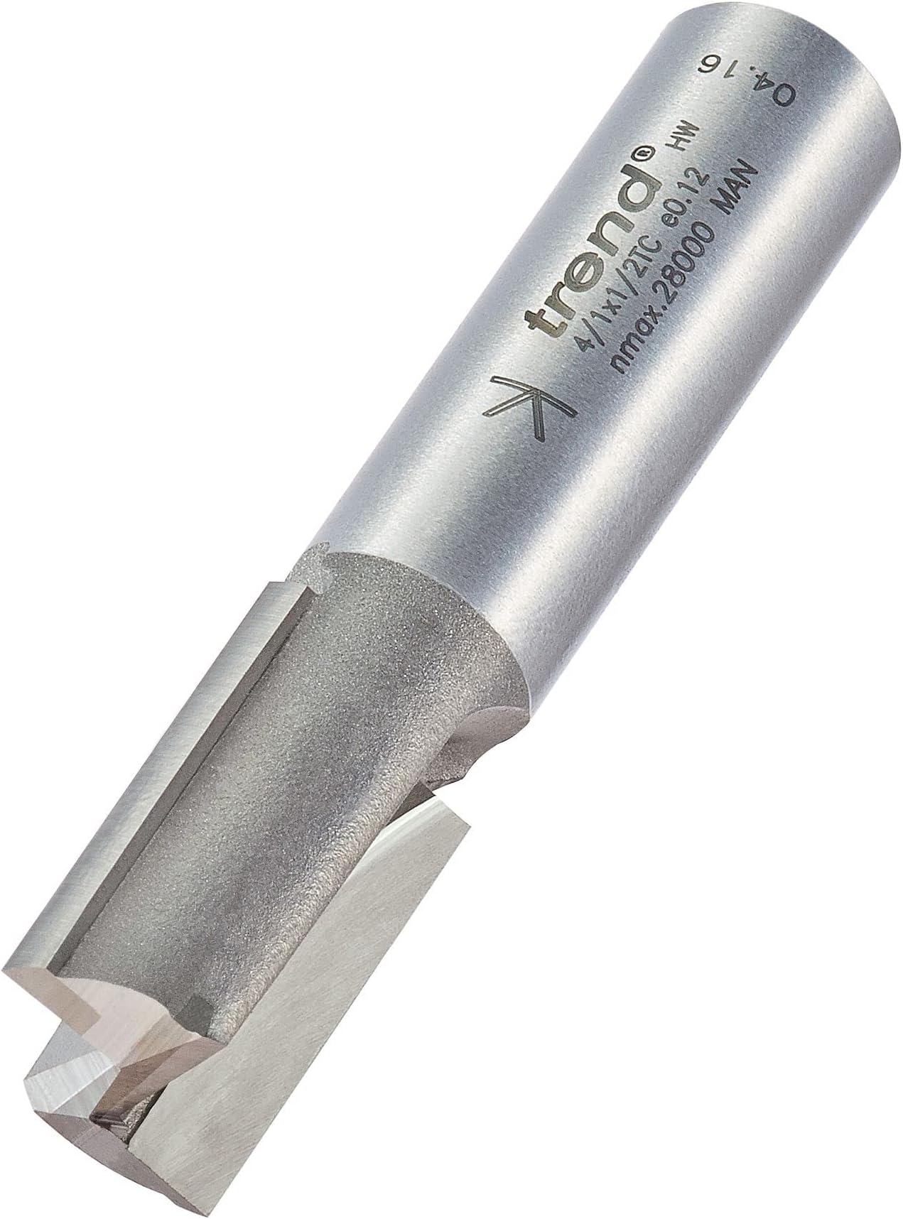 Trend Professional Two Flute Router Cutter Bit, 1/2 Inch Shank, 12.7mm ...