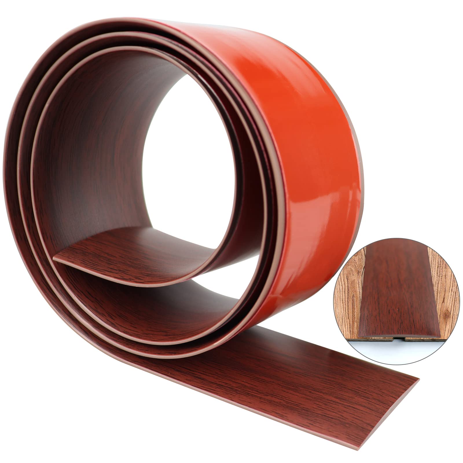 Snapklik.com : Floor Transition Strip 2" Self Adhesive Flat Vinyl ...