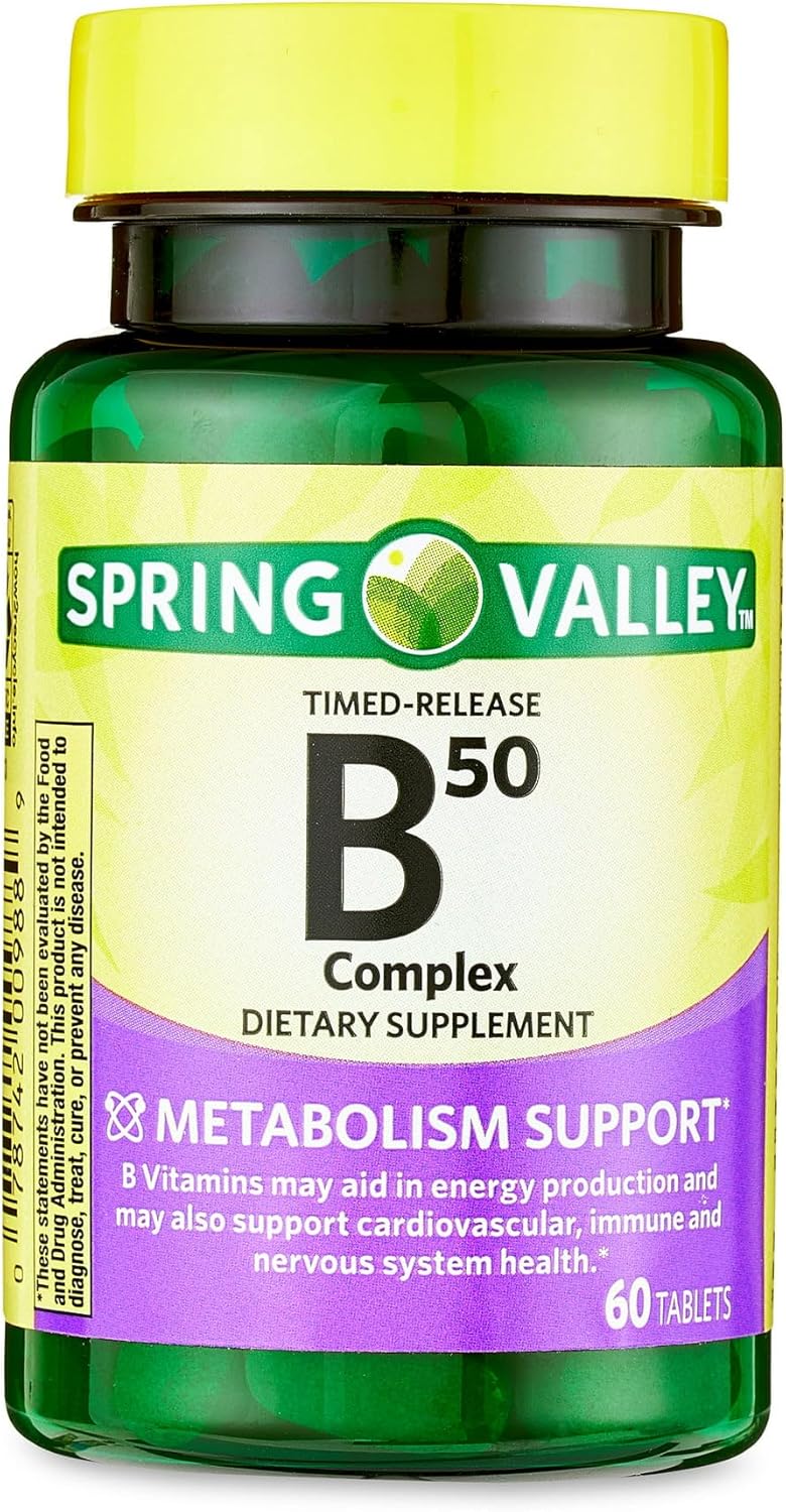 Amazon.com: 4 TOP CARE B-50 Complex Timed-Release Tablets Dietary ...