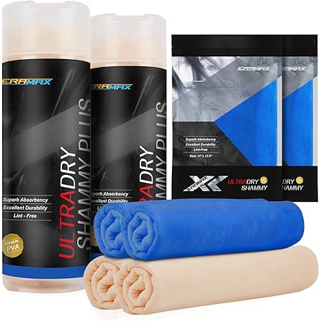 Amazon.com: Premium Chamois Cloth for Car - 2pack + 1 Bonus Car Shammy ...