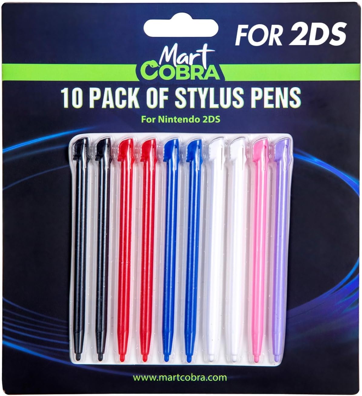 Amazon.com: Mart Cobra Nintendo 3DS XL Stylus 10 Pack - 10 Colorful ...