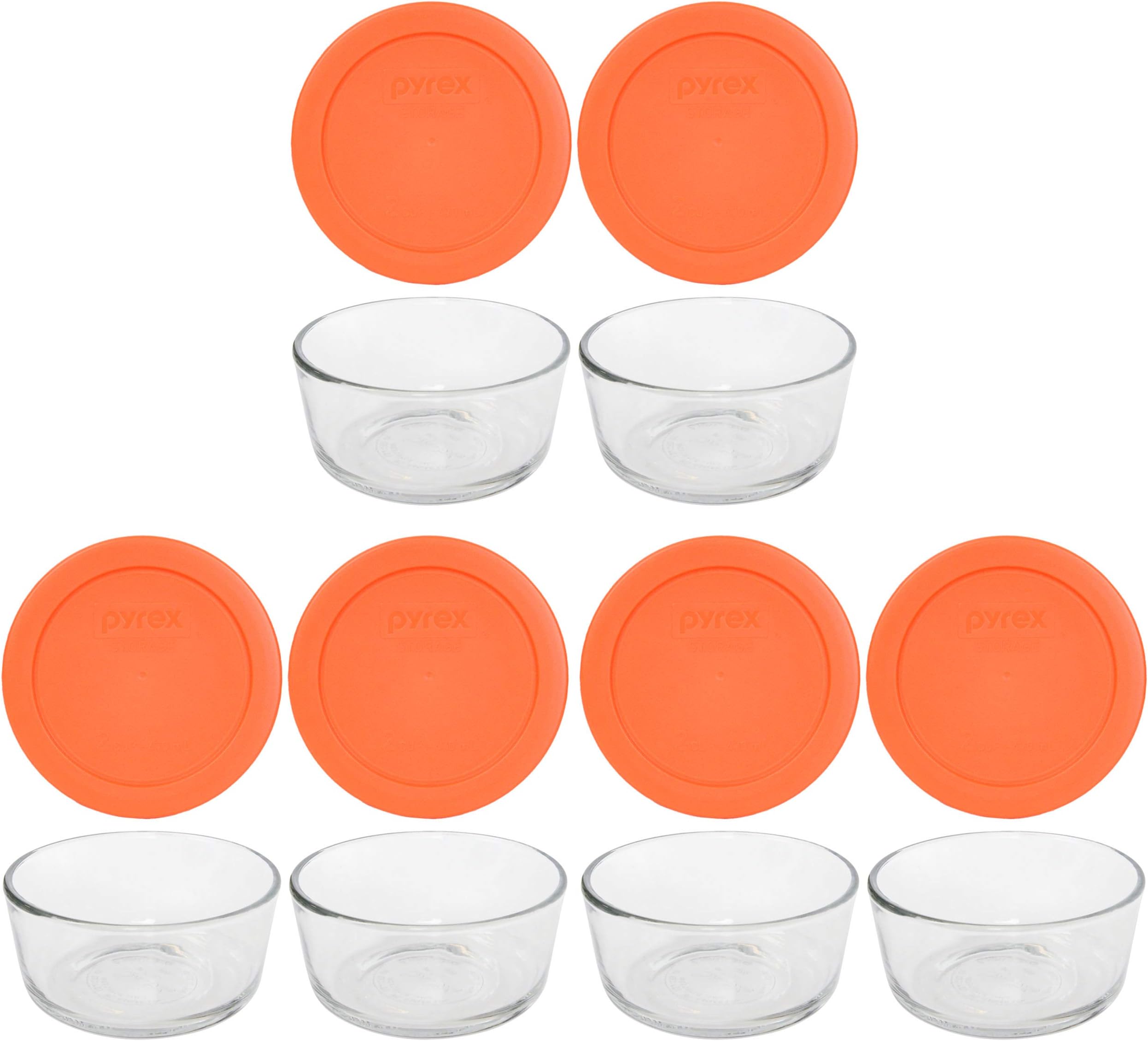 Amazon.com: Pyrex Storage Plus 2-Cup Round Glass Food Storage Dish ...