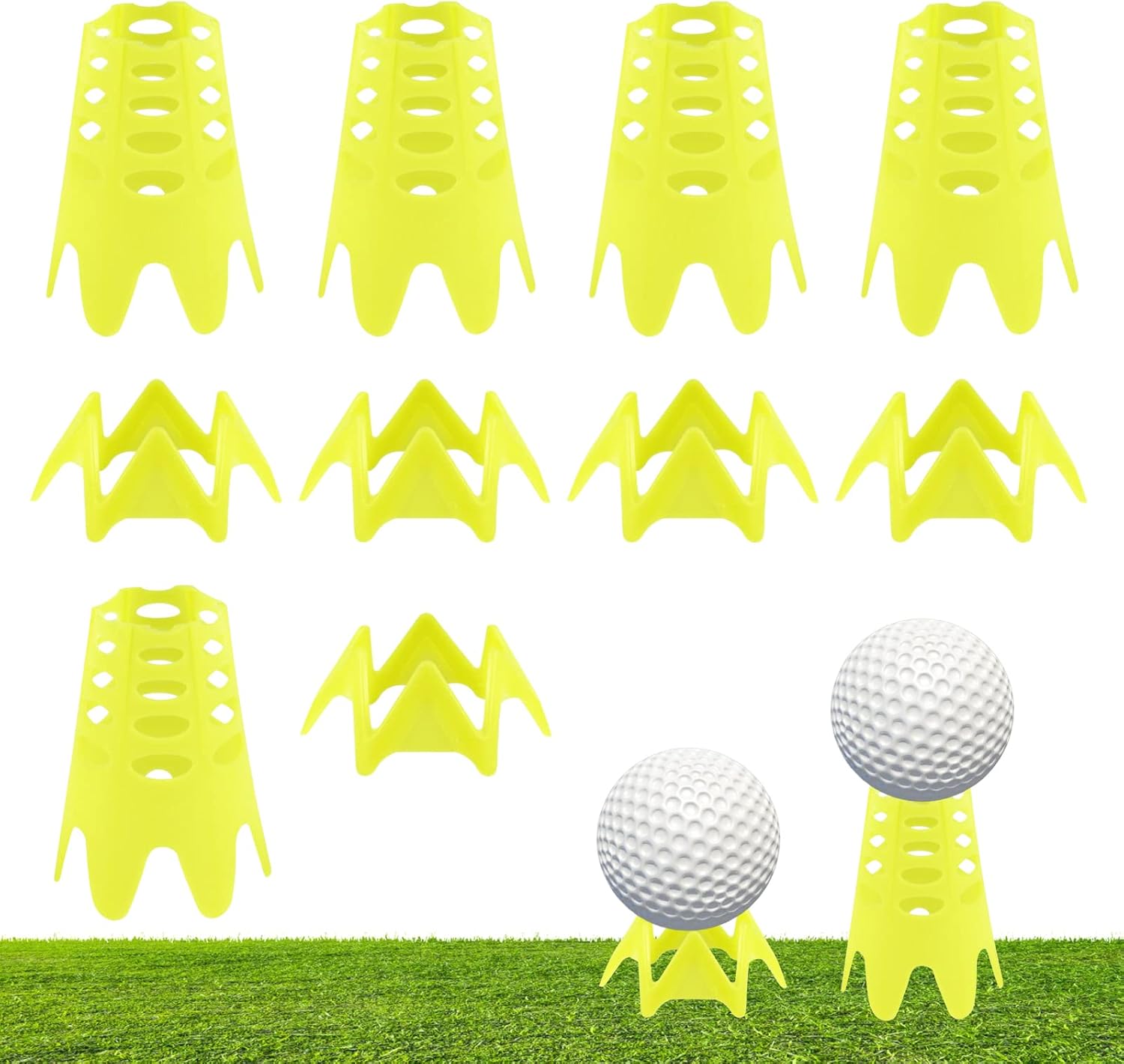 Amazon.com : OYANIMO 10 Pcs Golf Simulator Tees, Plastic Golf Tees ...
