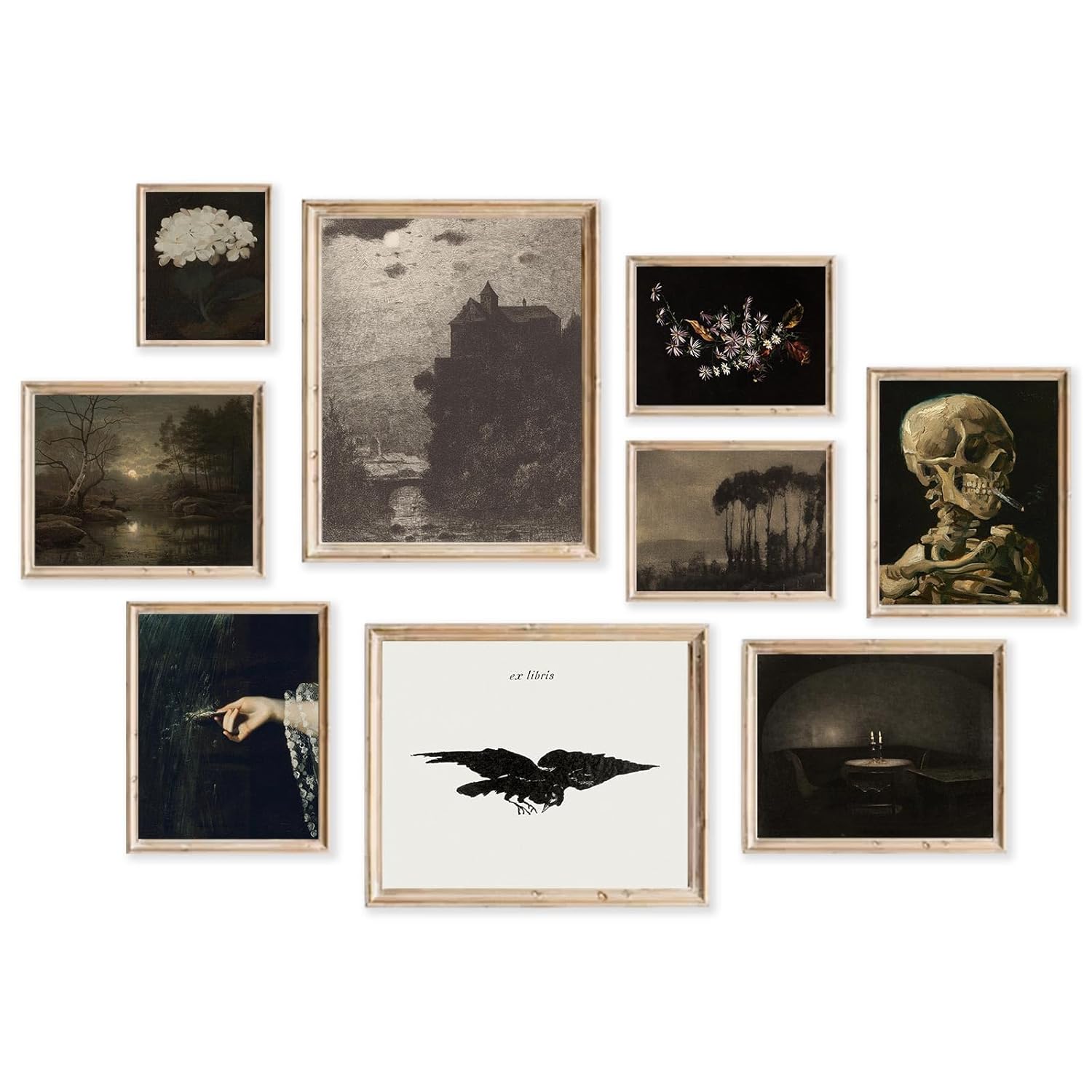 Dark Academia Room Decor Set Gothic Decor Dark Academia Aesthetic Wall ...