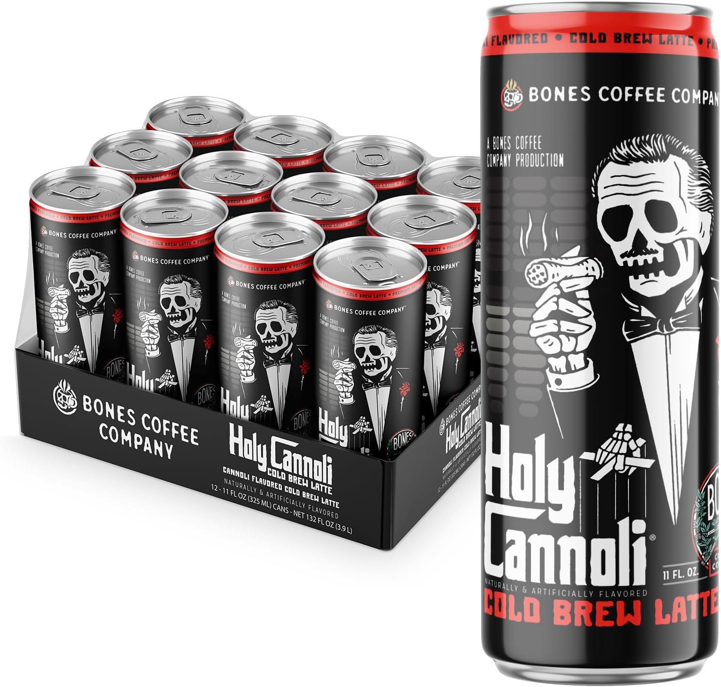 Amazon.com: Bones Coffee Company Holy Cannoli Latte Baked Cannoli ...