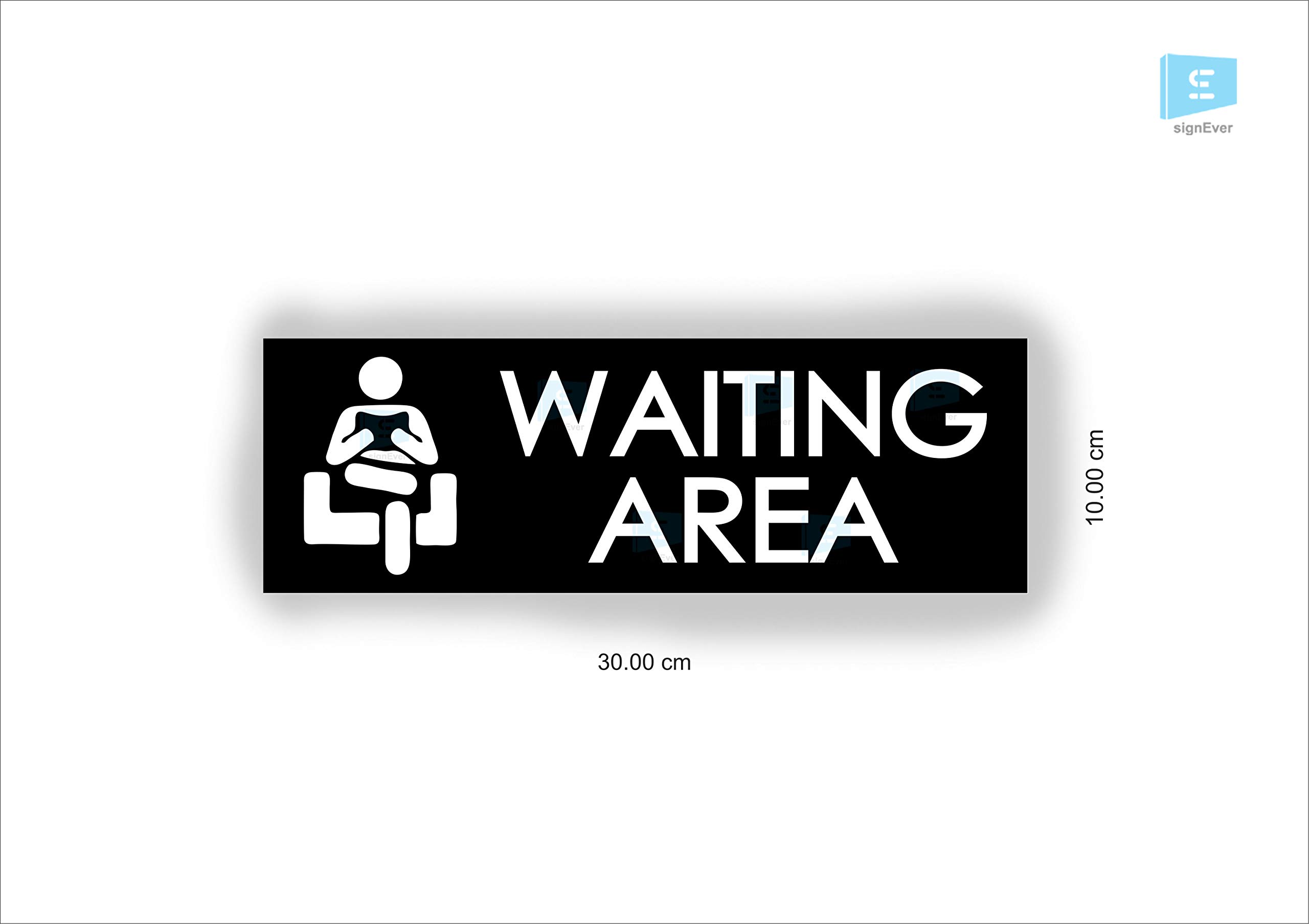 Buy SIGN EVER Waiting Area Sign Boards Office Hospital Bank Clinic ...