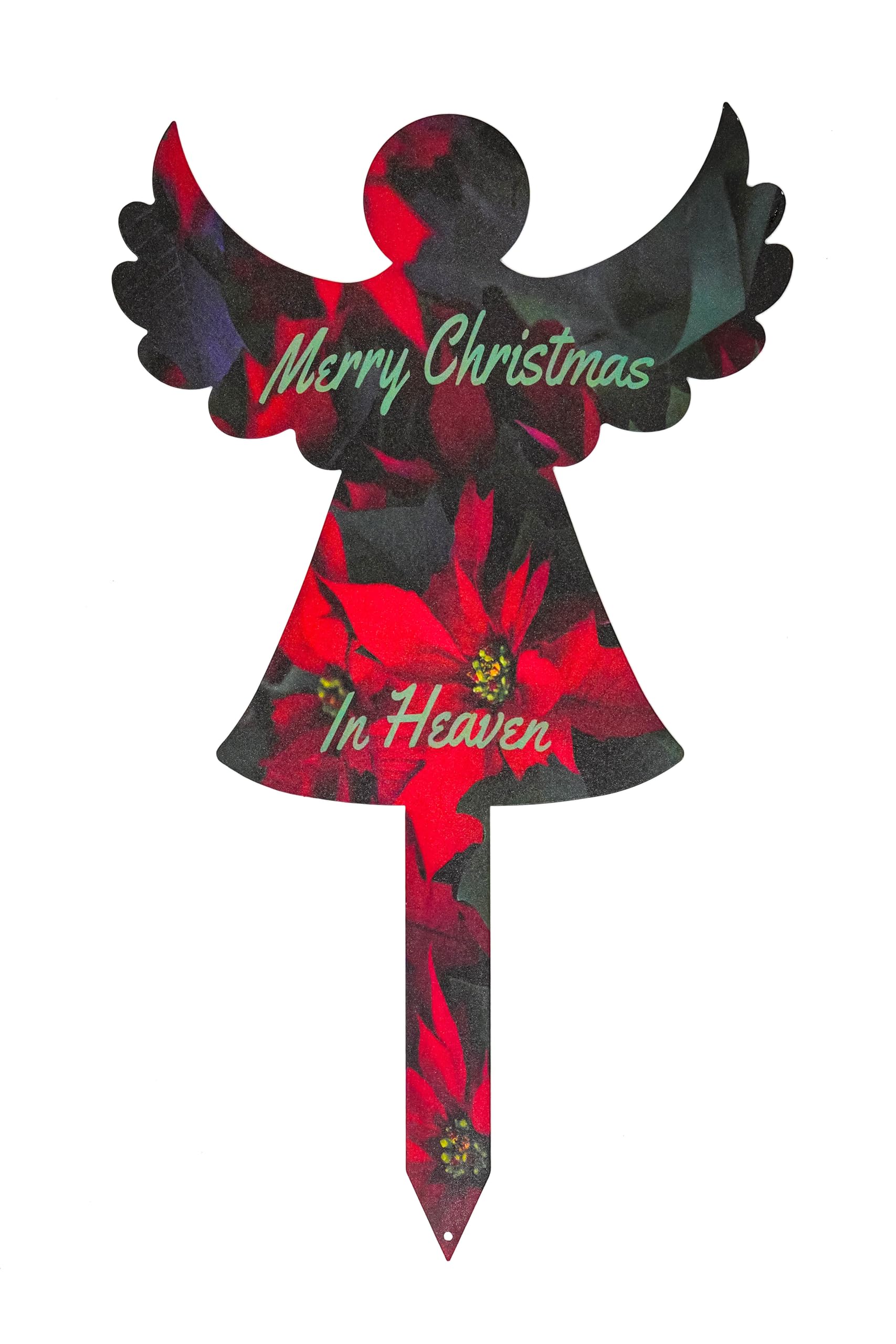 Amazon.com: Cemetery Decoration Stake Merry Christmas in Heaven Metal ...