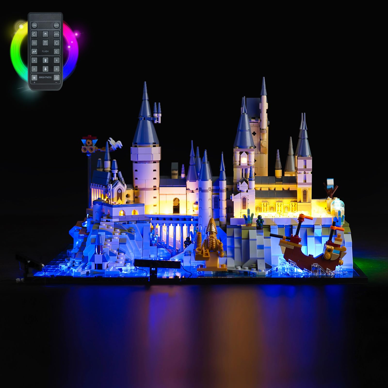 Light Kit for Lego Hogwarts Castle and Grounds 76419, Lighting Set for ...